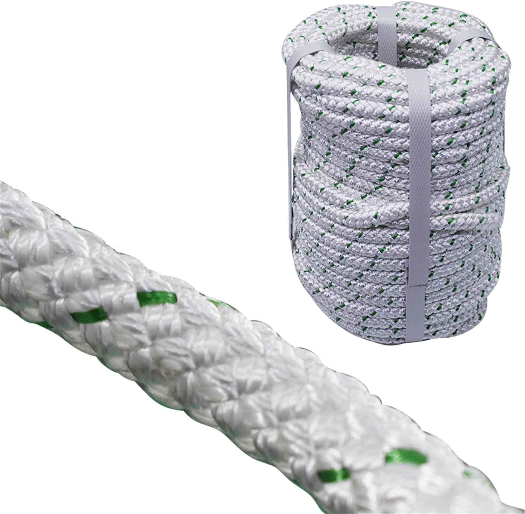 Amazon.com: 3/8 Inch x 100 Feet 4800Lbs Double Braid Polyester Strong ...