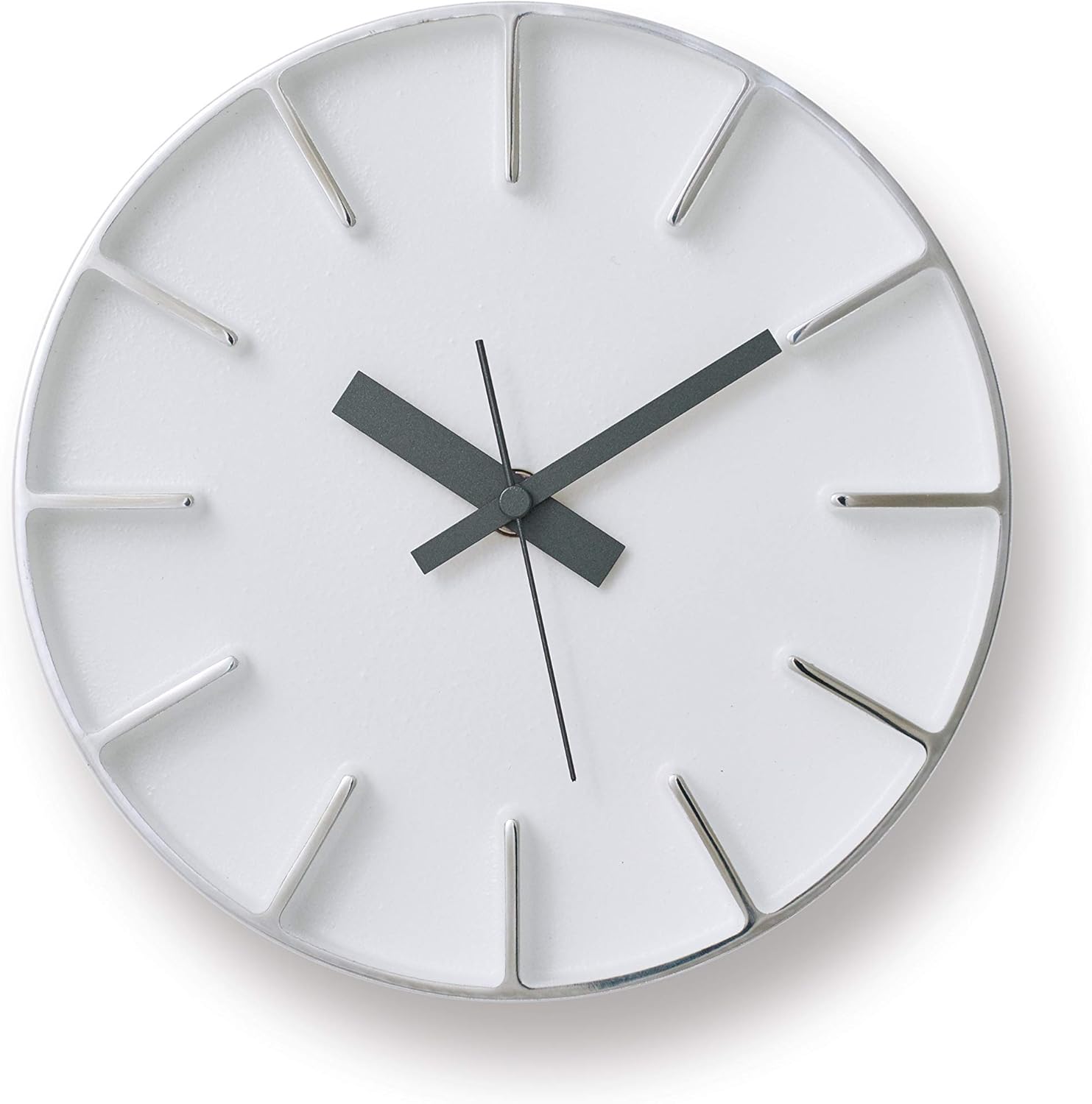 Amazon.com: Remnos AZ-0116 WH Lemnos Wall Clock, Analog, Edge Clock ...