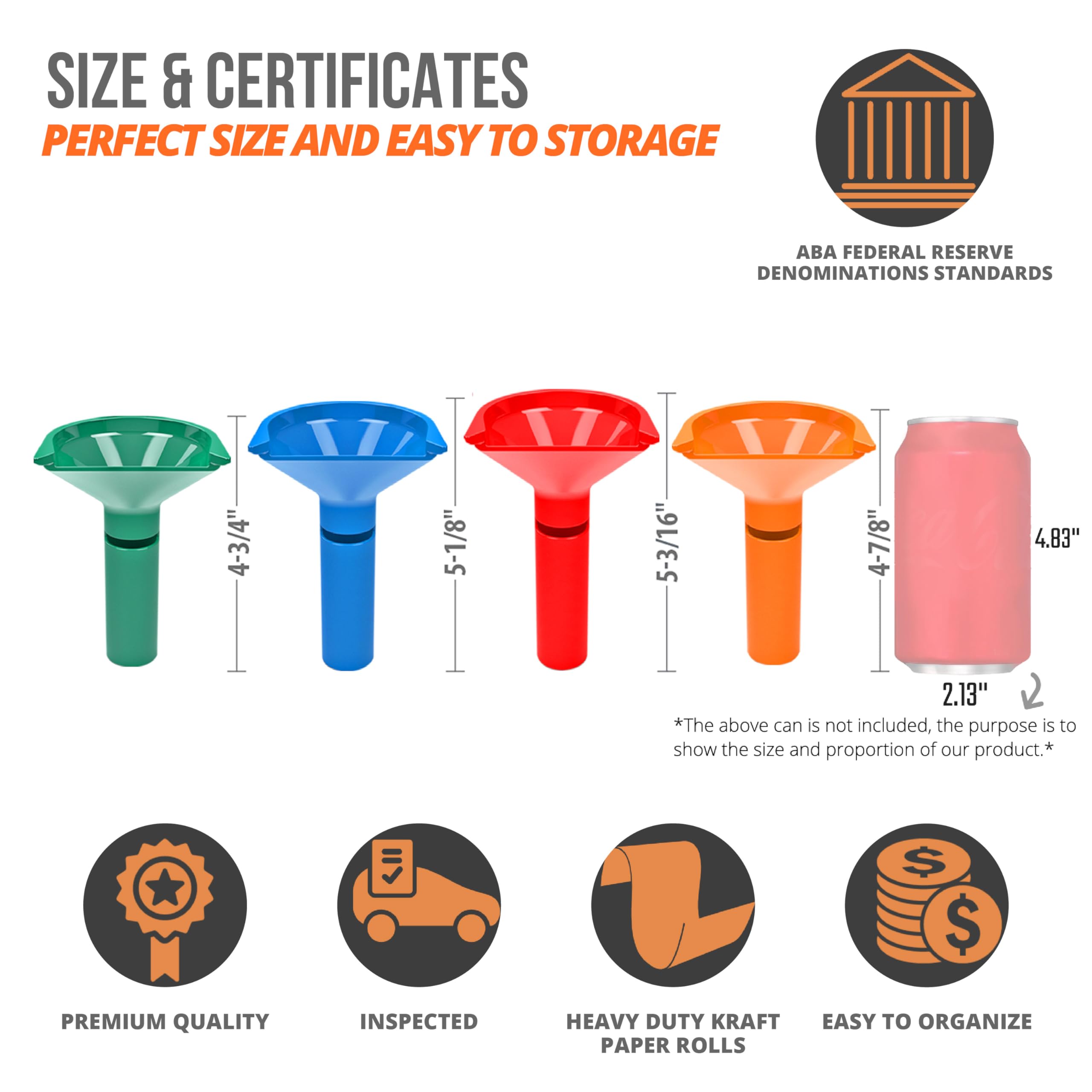 Snapklik.com : Coin Sorter Tubes And 28 Preformed Tubular Wrappers Set ...