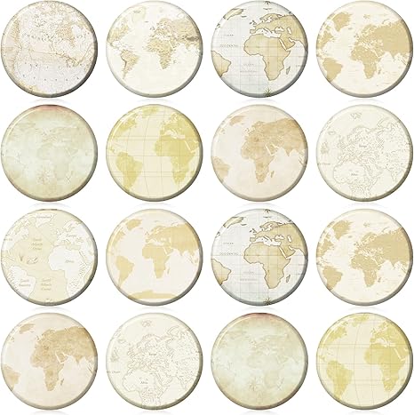 Amazon.com: Geyee 60 Pcs Circle Cutouts Travel The Map Circles Accents ...