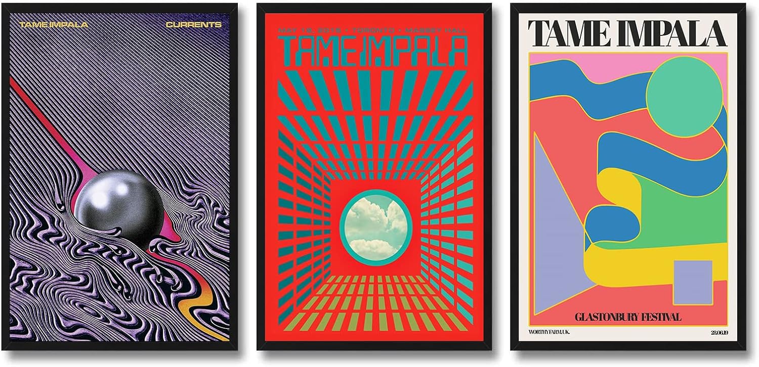 Amazon.com: KUCOON Tame Poster Impala Currents Album Cover Posters for ...