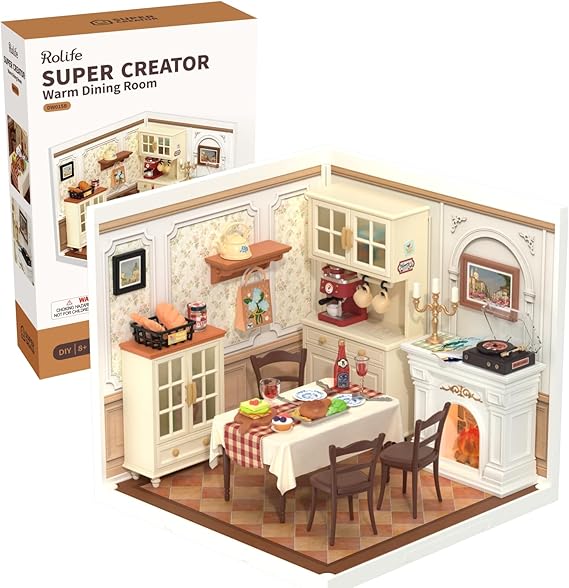 Amazon.com: Rolife Super Creator-DIY Plastic Miniature House for Adults ...