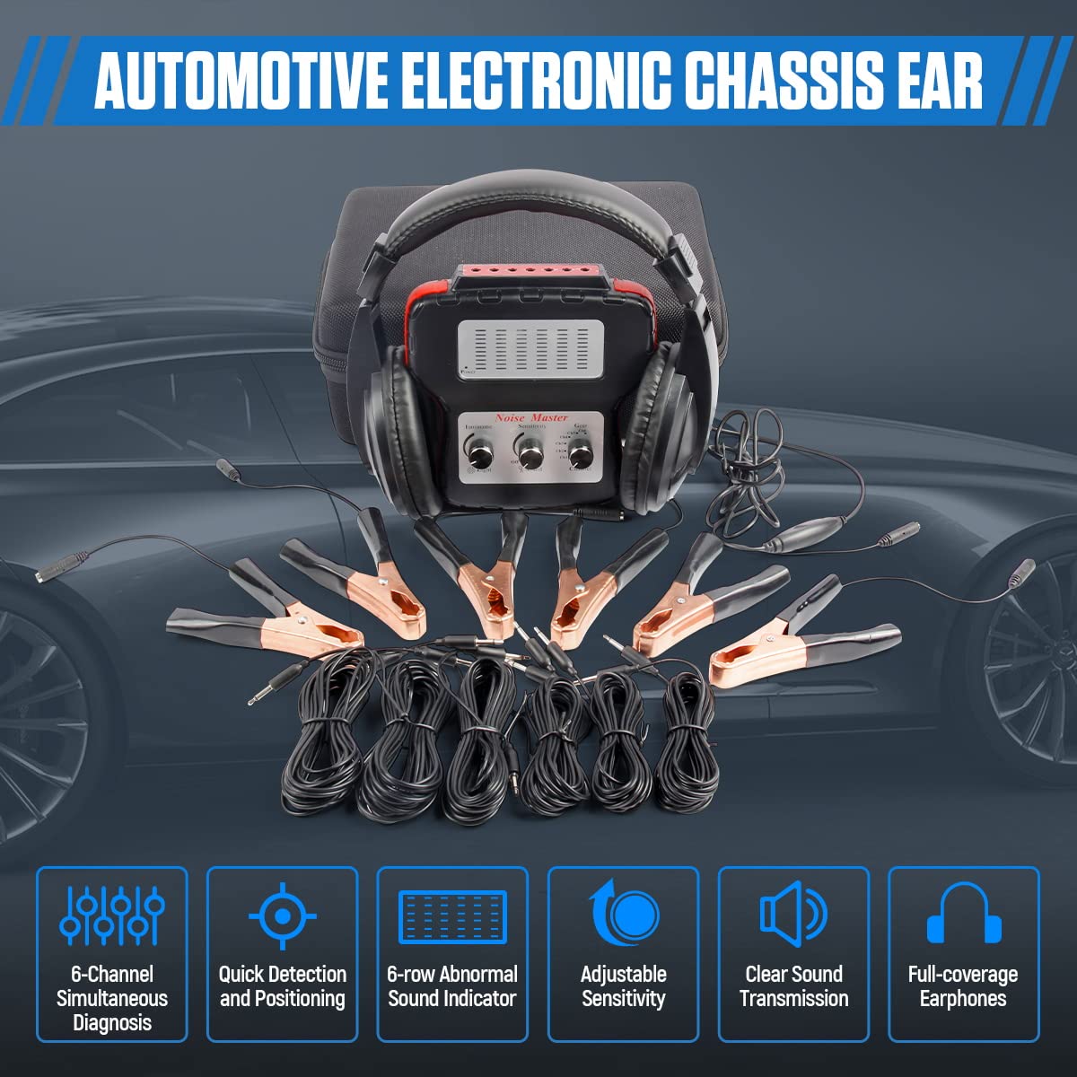 Snapklik.com : Chassis Ears Automotive Electronic Stethoscope 6 Channel ...