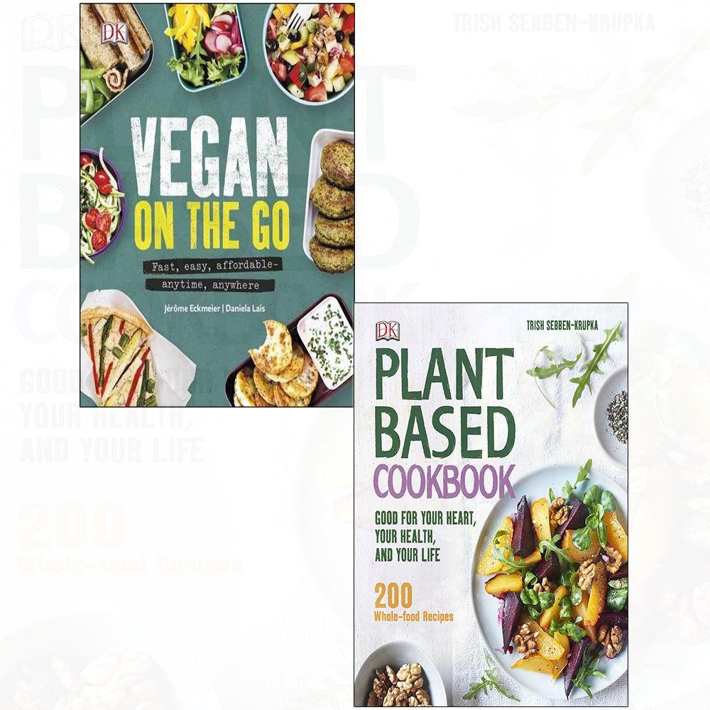 Vegan on the Go, Plant-Based Cookbook 2 Books Collection Set: Jérôme ...