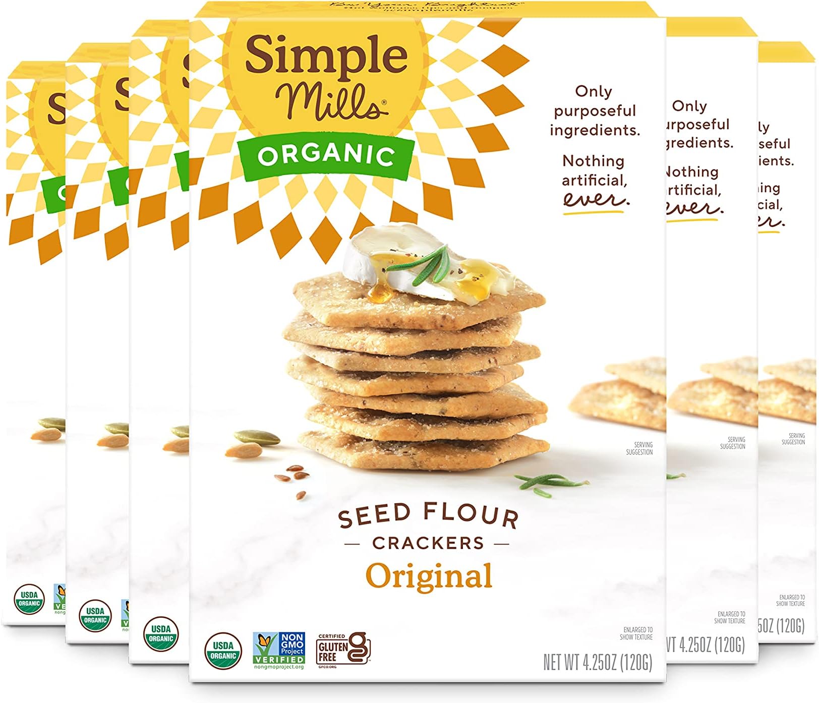 Amazon.com: Simple Mills Almond Flour Crackers, Sundried Tomato & Basil ...