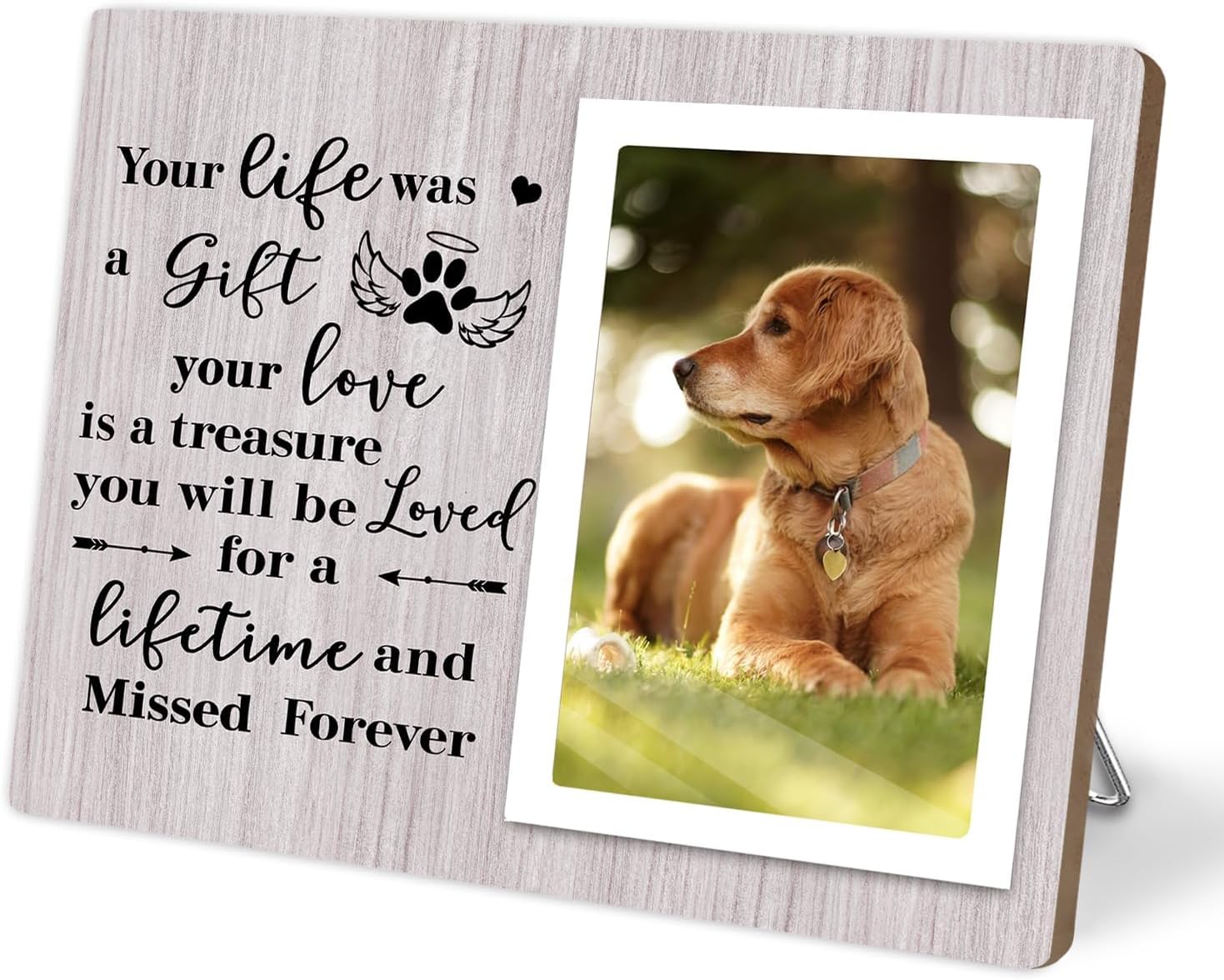 Amazon.com - Pet Memorial Wooden Picture Frames for Dogs,Dog Memorial ...