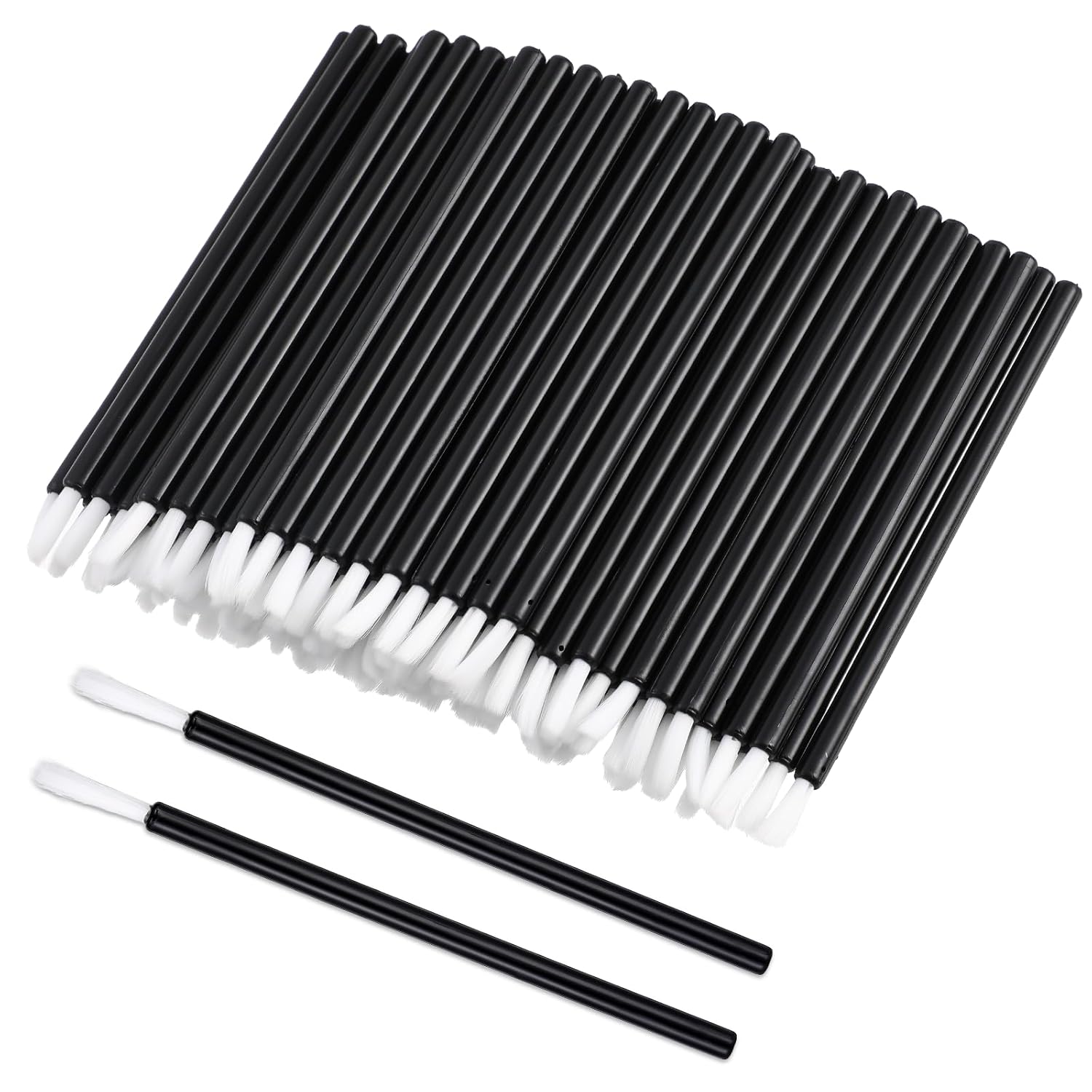 Amazon.com: 100 PCS Disposable Lip Brushes Nail Polish Brushes Makeup ...