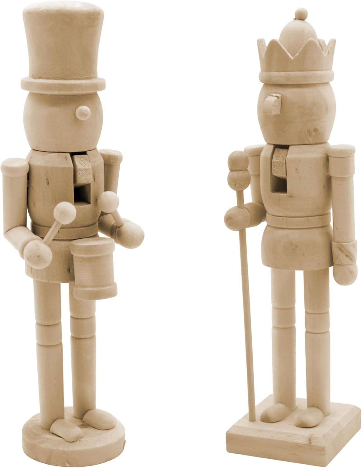 Spetebo Nutcracker Figure 26 cm Wooden for Designing Yourself – Set of ...