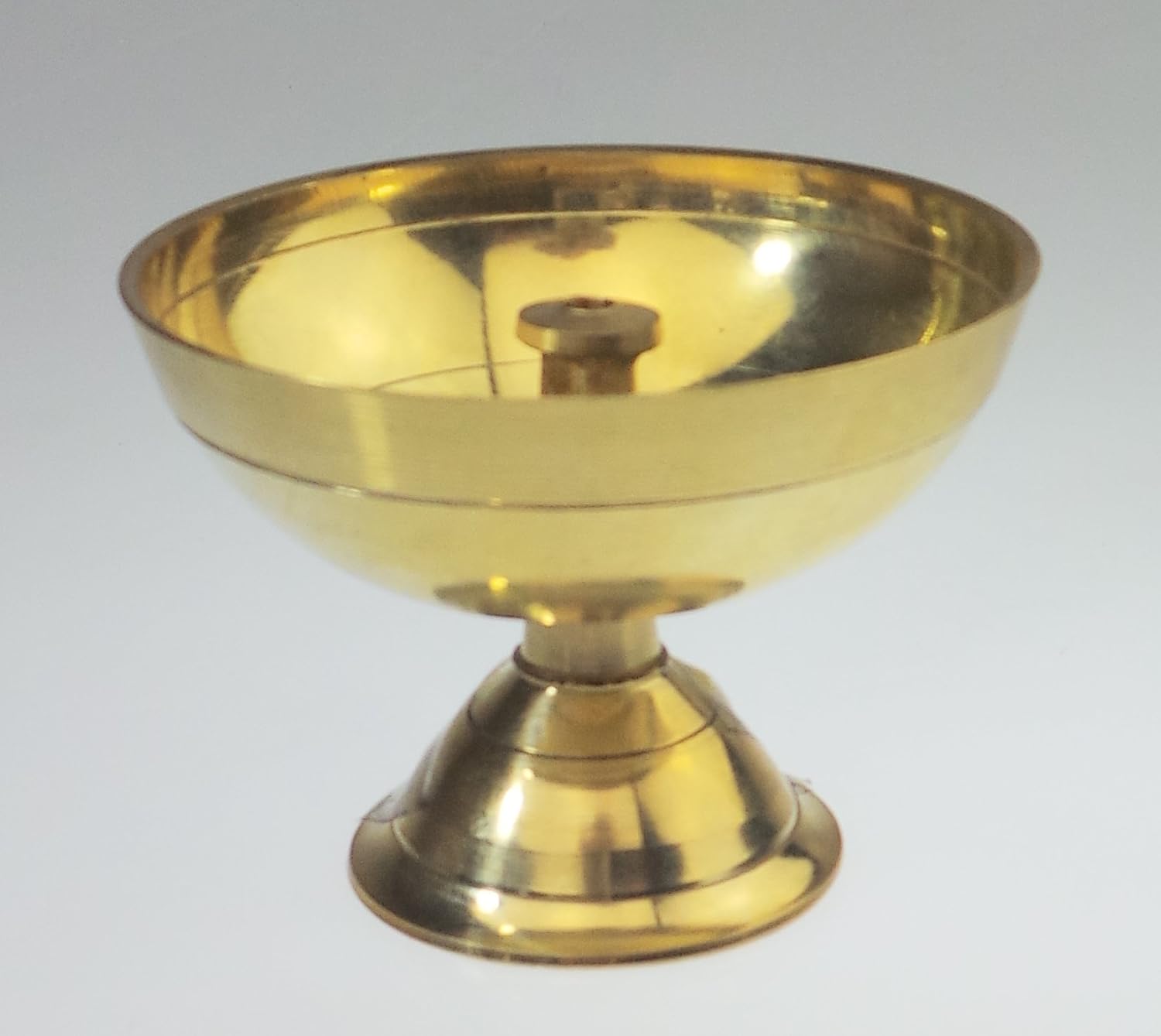 Brass Pooja Akhand Diya Diva -DEEP DIYA - OIL LAMP BURNER -Akhand Jyoth ...