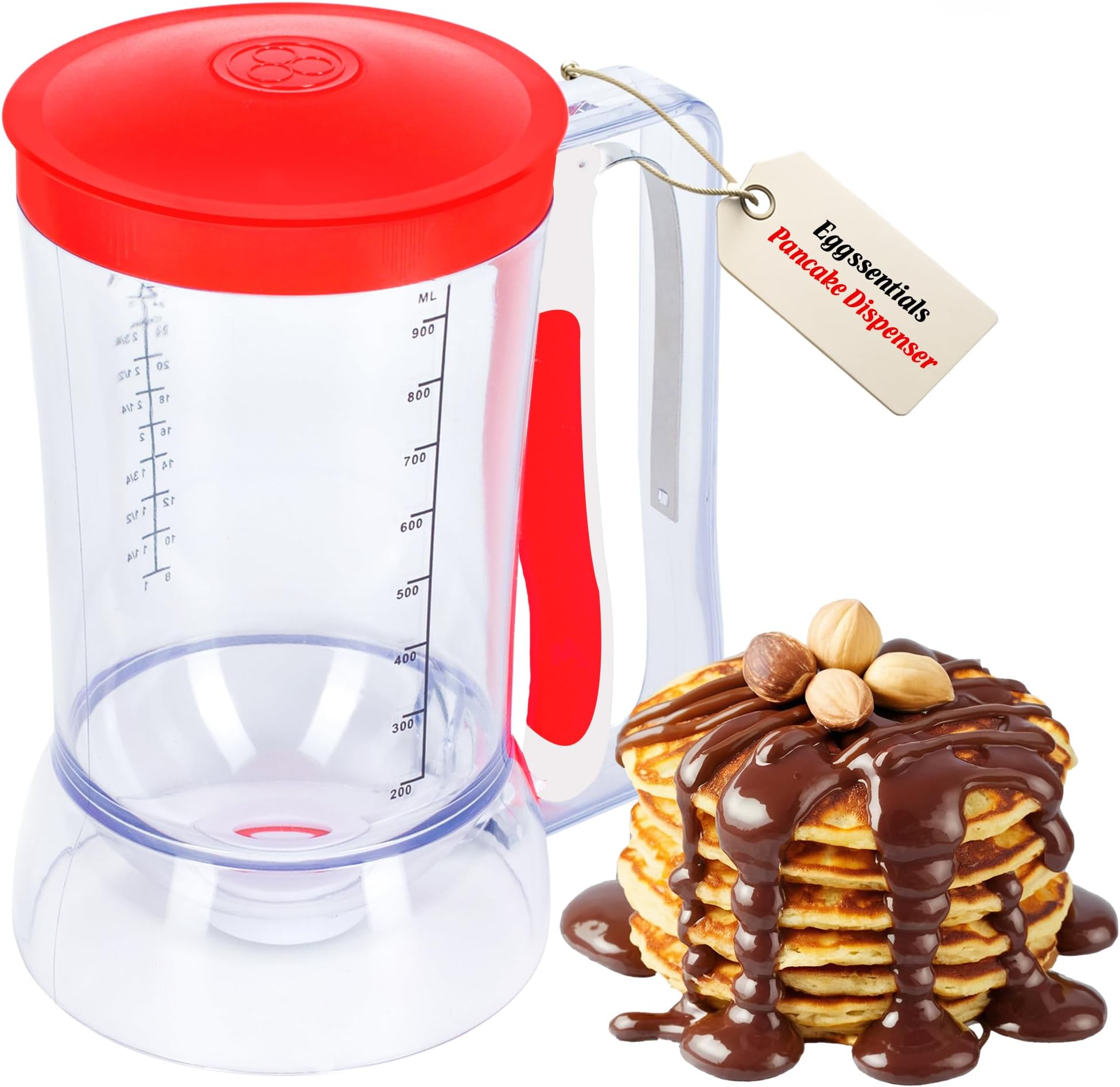 Amazon.com: Batter Dispenser with Squeeze Handle - Pancake Batter ...