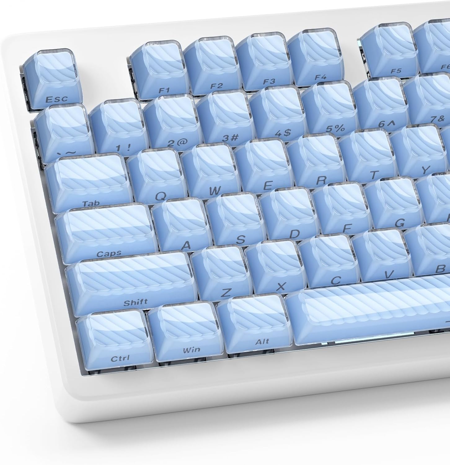 Amazon.com: HITIME XVX Keycaps, Crystal Jelly Keycaps 75 65 60 100 ...