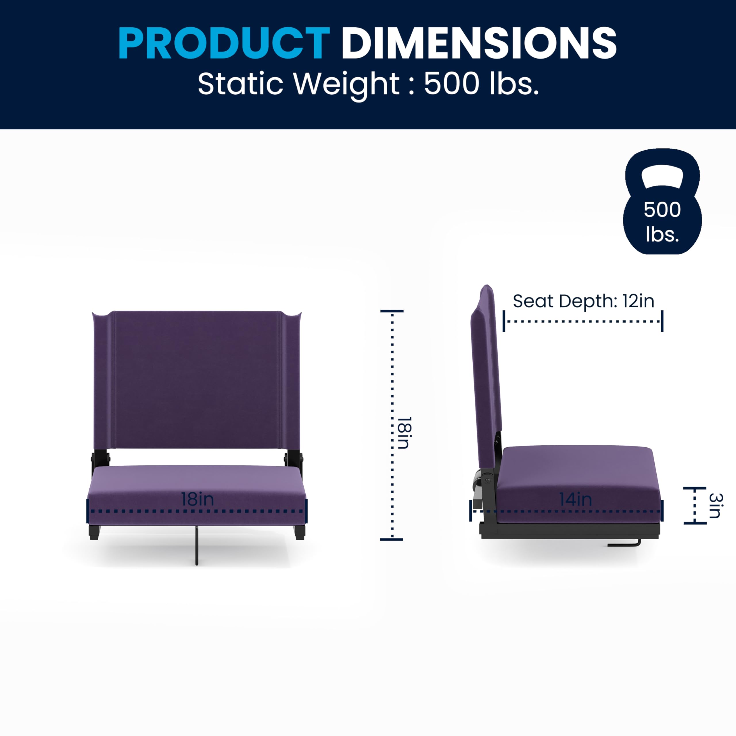 Snapklik.com : Flash Furniture Grandstand Portable Stadium Seats For ...