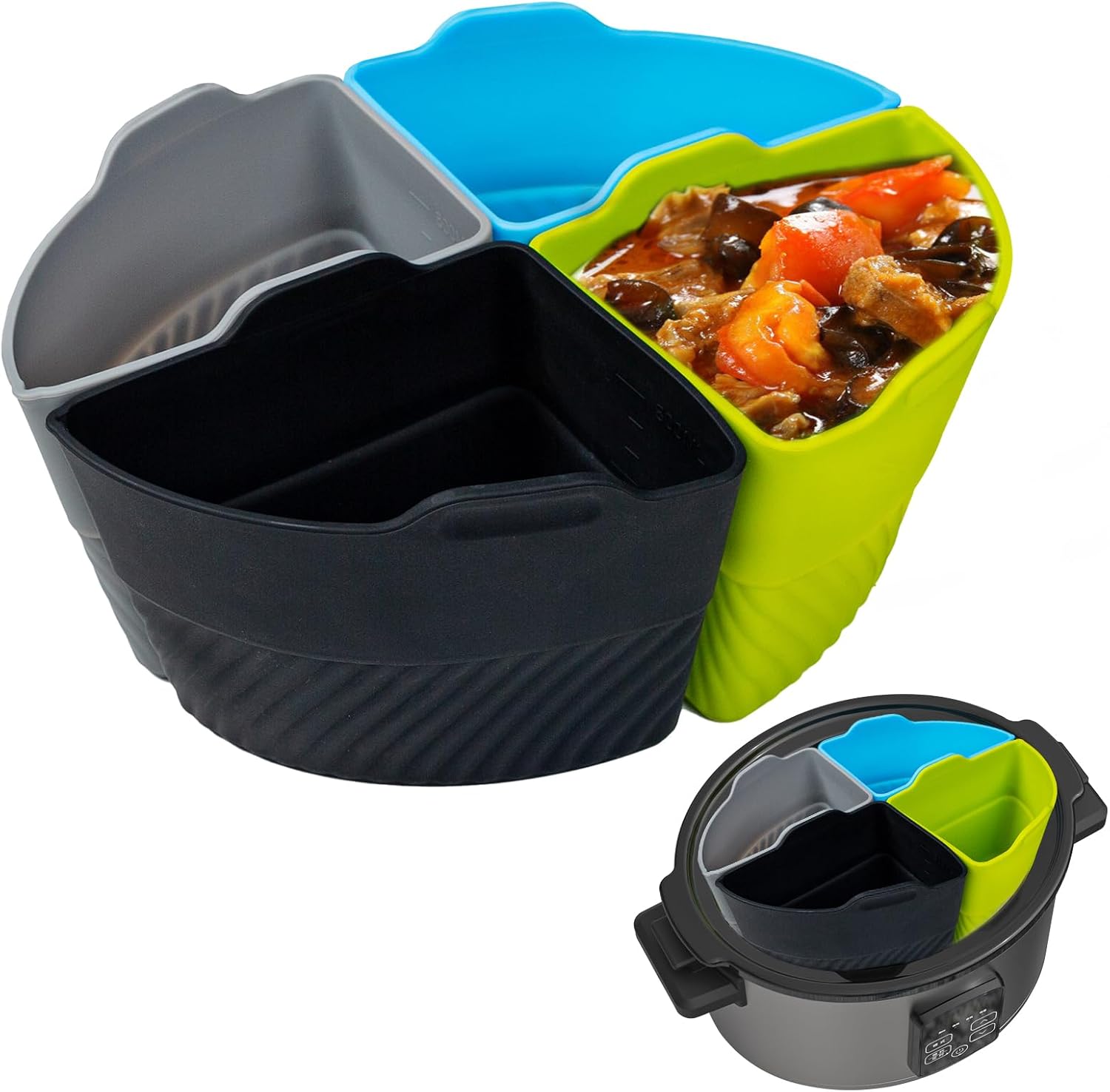 Amazon.com: Slow Cooker Liner - Silicone Slow Cooker Liner for 6 QT & 7 ...