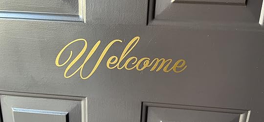 Amazon.com: Welcome Front Door Decal/Welcome Sticker/Custom Letters ...