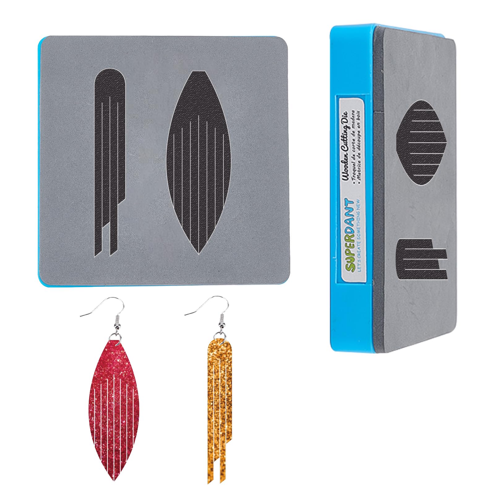 Amazon.com: SUPERDANT Tassel Feather Stacked Fringe Leaves Earrings ...