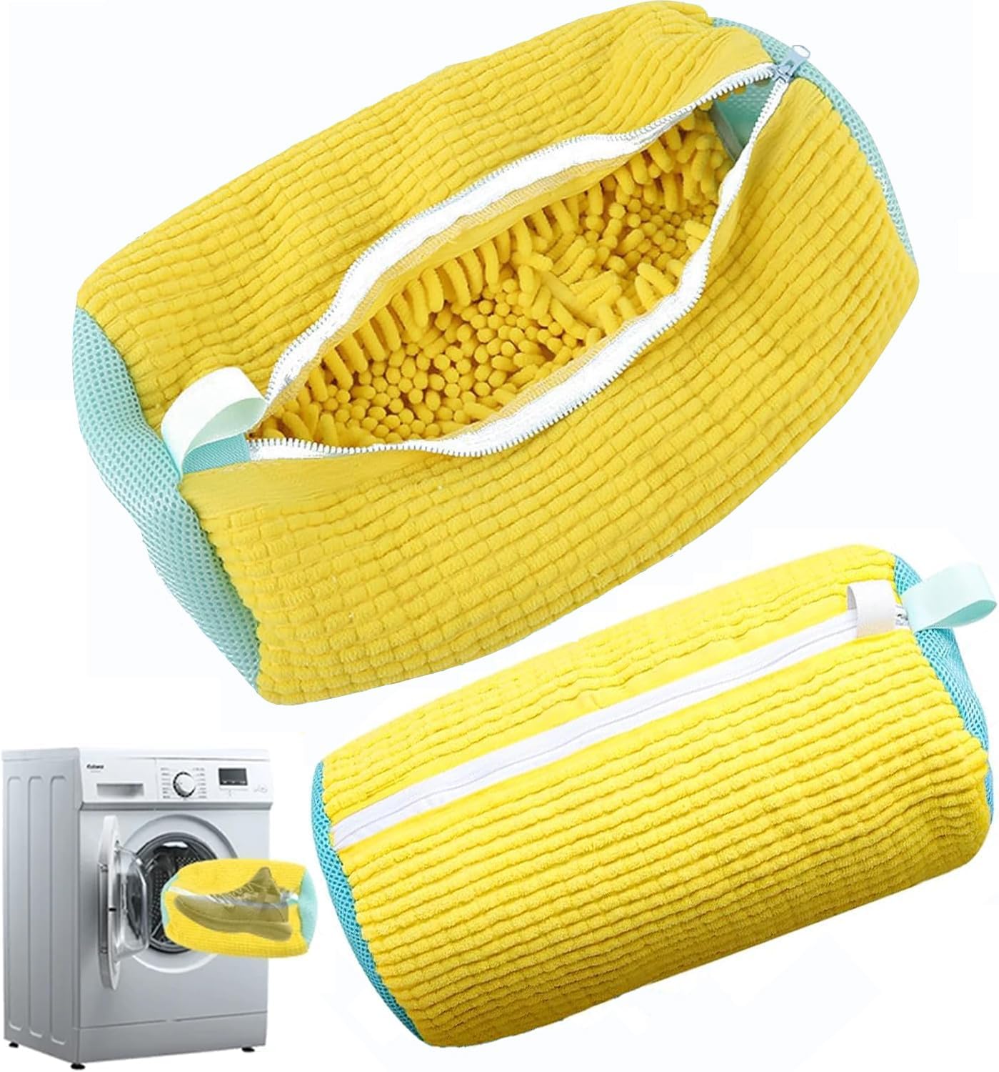 Vibbang 2Pcs Shoe Washing Machine Bag, Trainer Washing Machine Bag ...