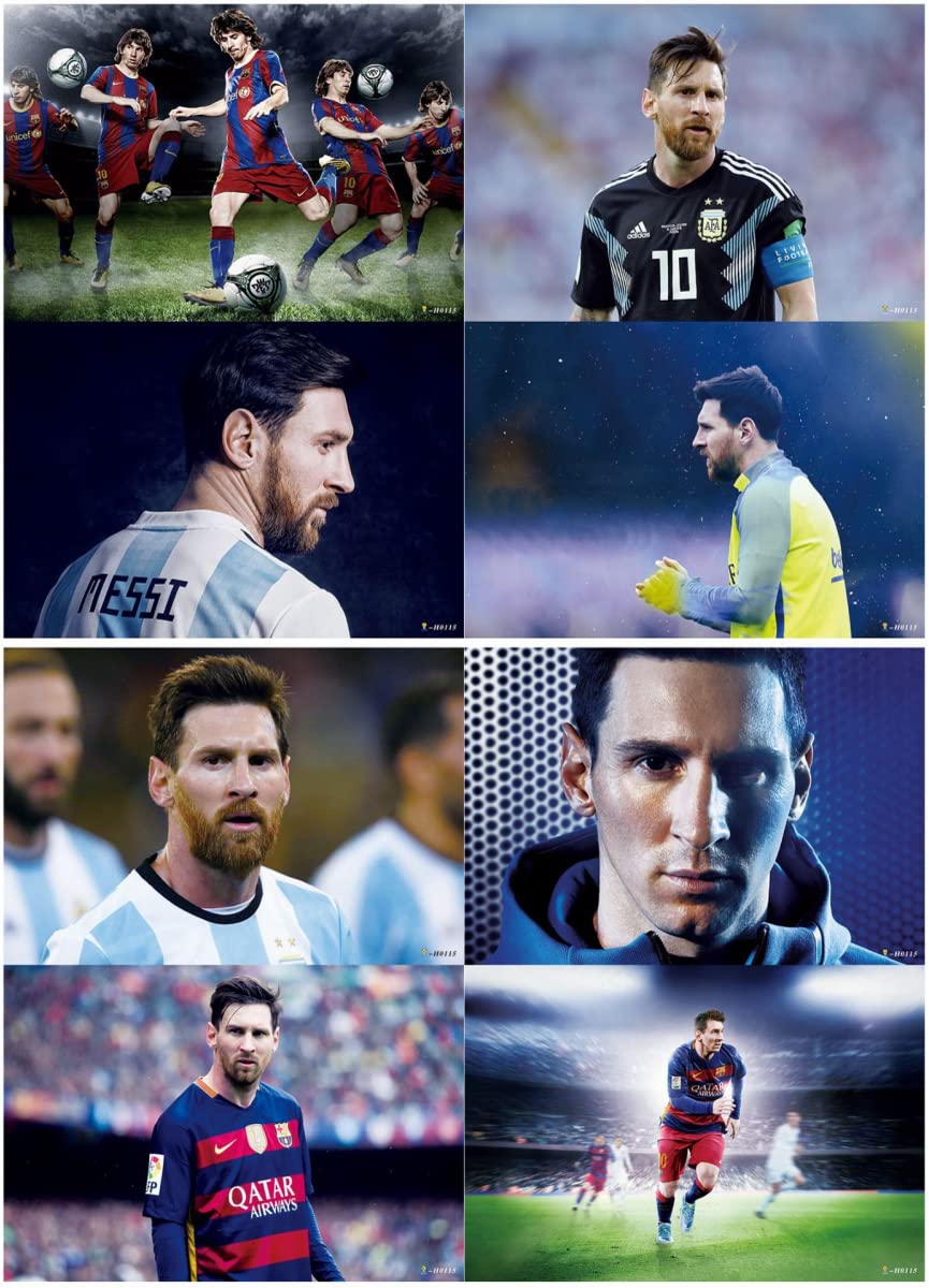 Goodern 8 Sheets Lionel Messi Posters Lionel Messi Football Poster ...