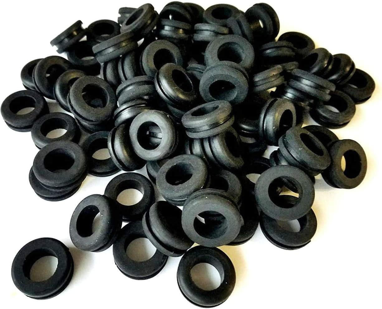 Amazon.com: Pack of 25 Rubber Grommets: 1/4" Inside Diameter - 3/16 ...