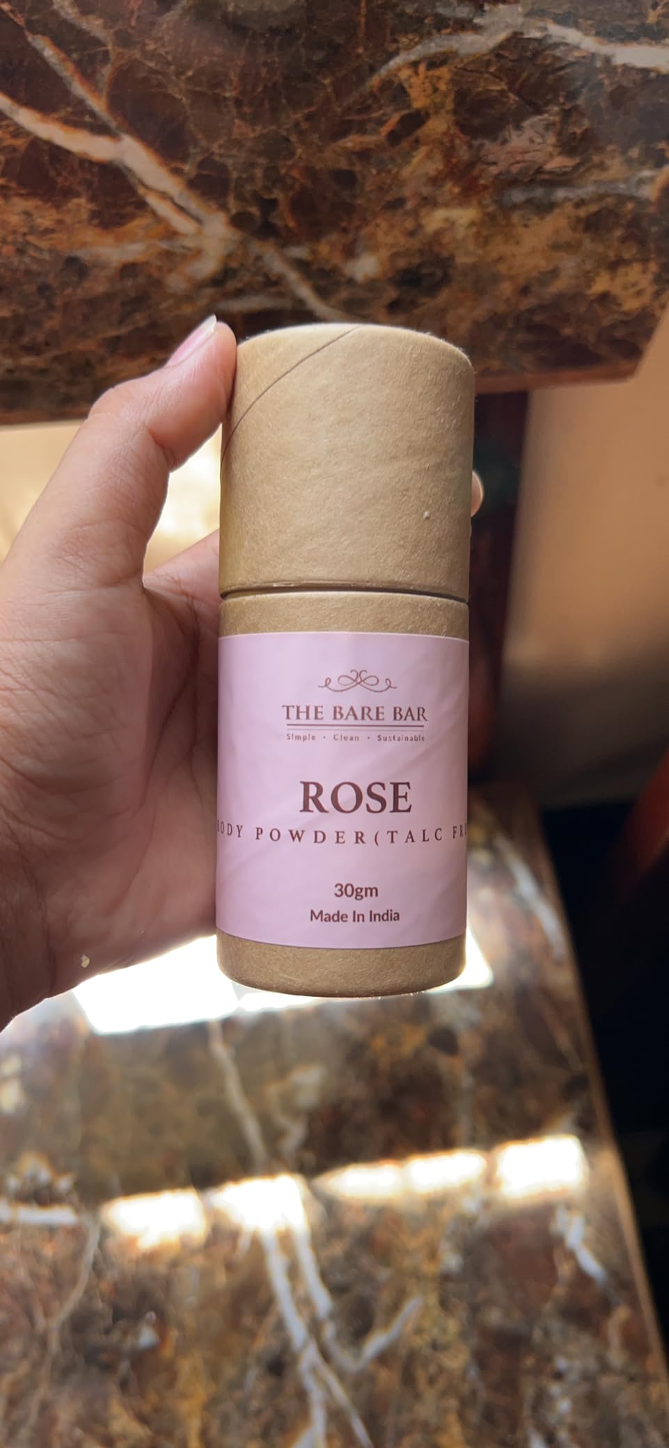 The Bare Bar Madurai Jasmine Body Powder- 30g | Talcum-Free, Natural ...