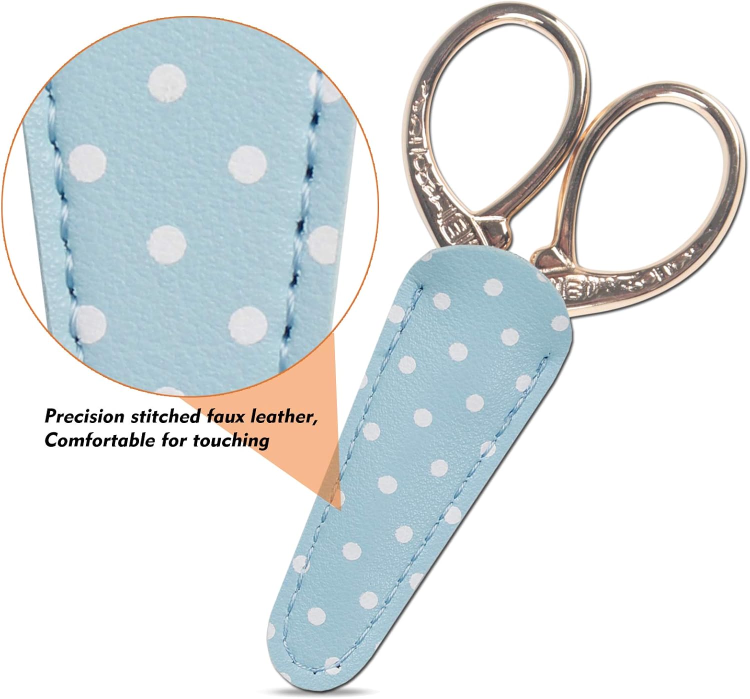 Hisuper Embroidery Scissors with Leather Scissors Cover Small 3.6 inch ...