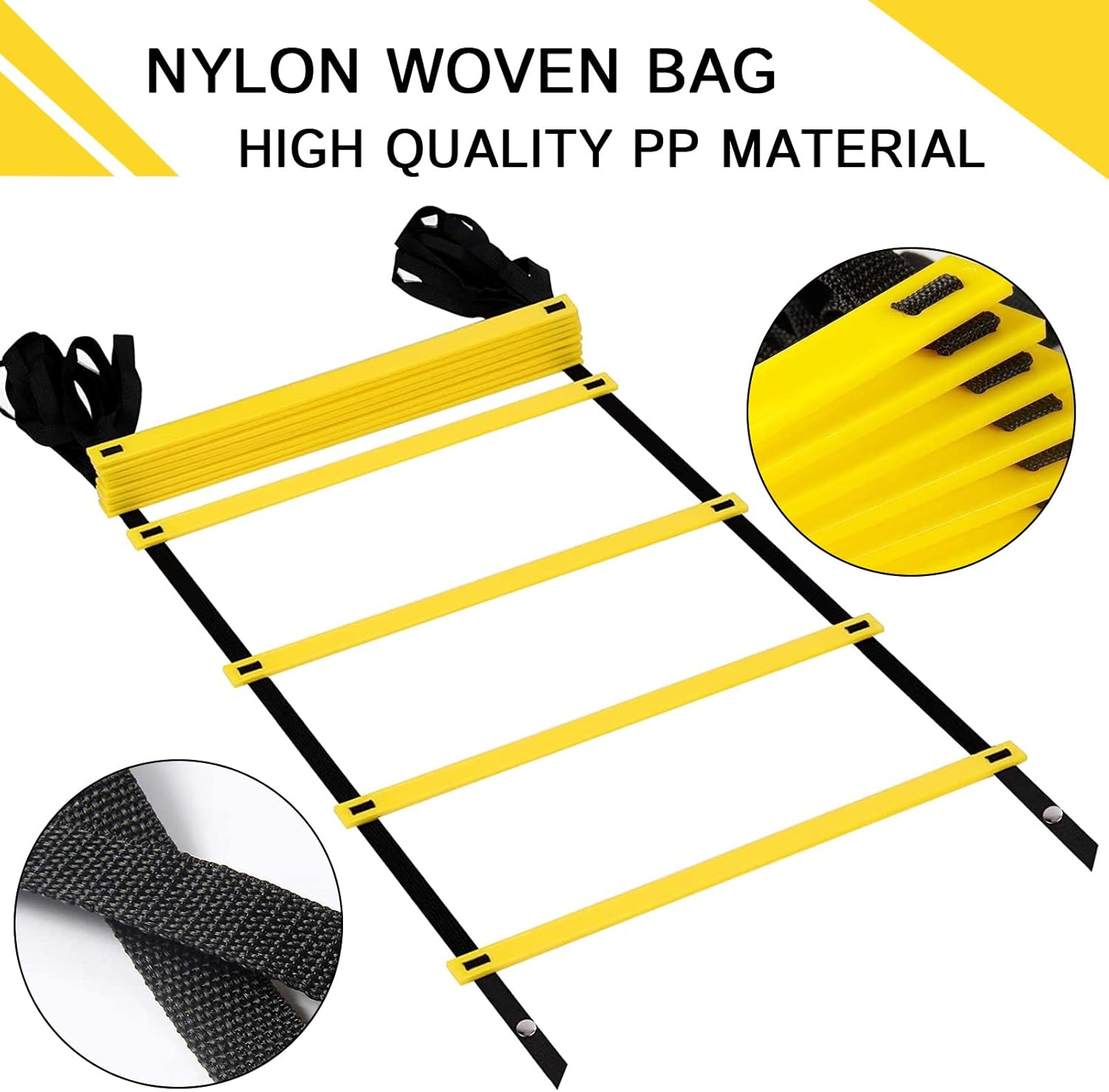 Skycase Agility Ladder, 6M 12-Rung Speed Training Ladder Outdoor ...