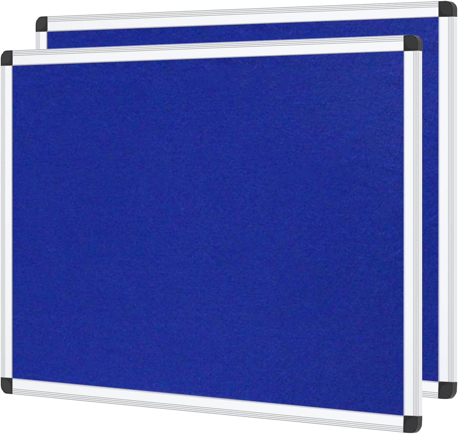 VIZ-PRO Cork Notice Board, 2 Pack, 120x90 cm, Silver Aluminium Frame ...