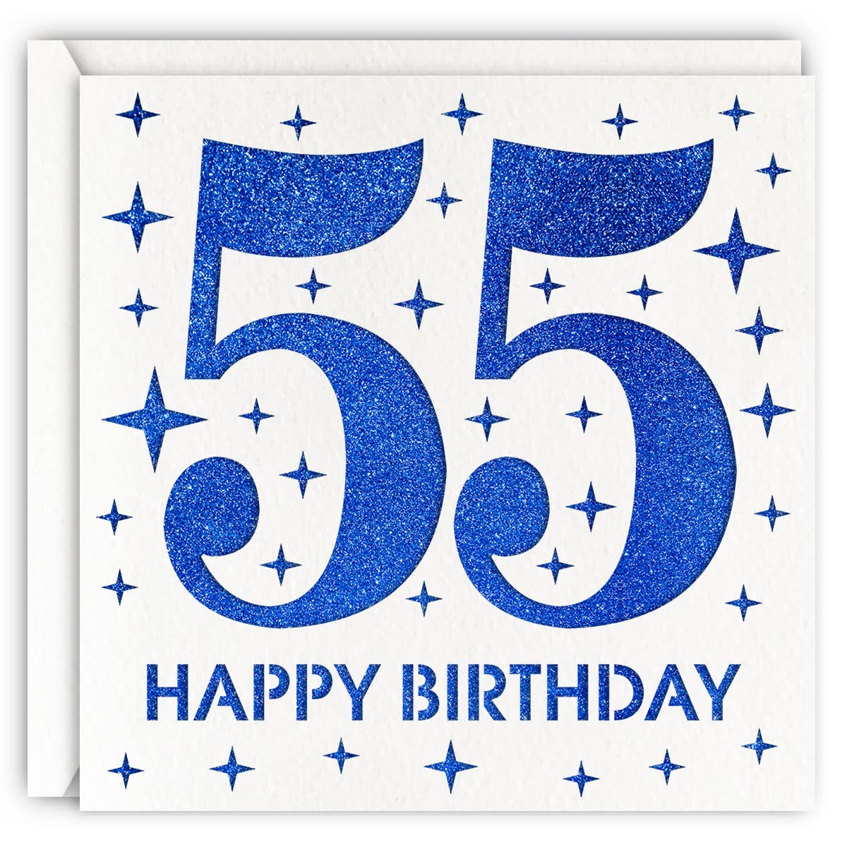Blue 85th Birthday Card Laser Cut Glitter Woman Man Age 85 Gift For blue-85th-birthday-card-laser-cut-glitter-woman-man-age-85-gift-for