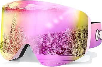 Amazon.com : Whale Ski Goggles OTG Magnetic Snowboard Goggles for Men ...