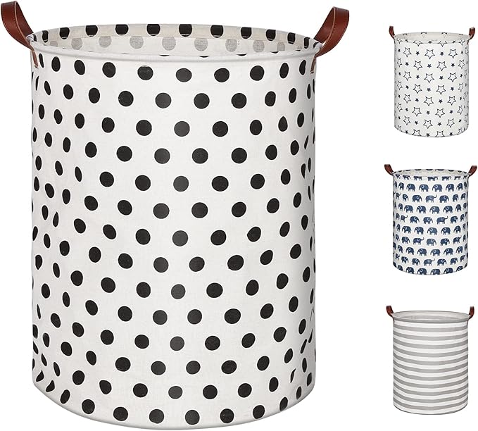 Sarmeley Washing Laundry Basket Bag, Thick Canvas Hamper Basket for ...