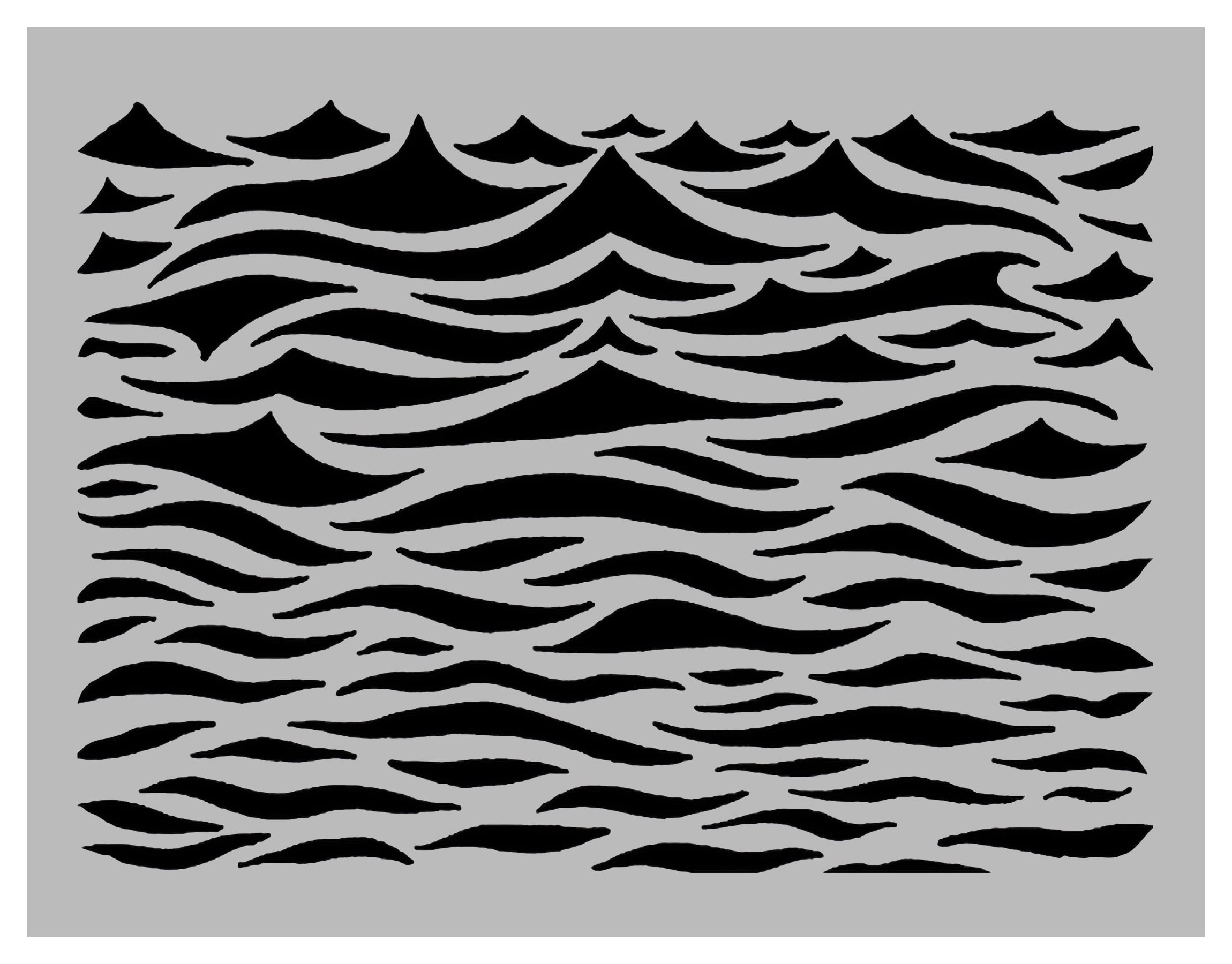 Ocean Water Stencil Sea Life Mesh Stencil 8.5x11 A Makers' Studio