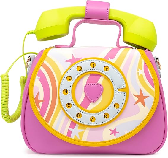 Bewaltz Novelty Handbag, Fun Shape Tween Style - Crossbody (Ring Ring ...