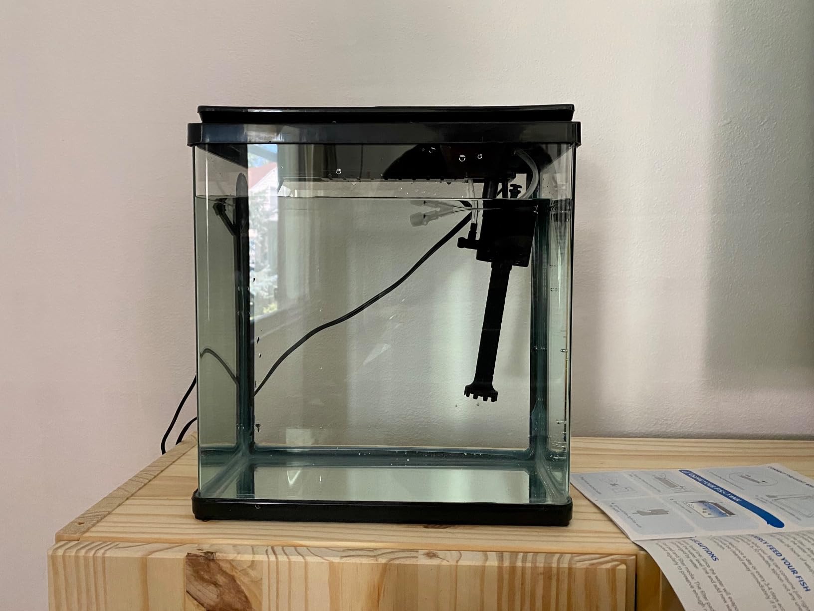 $11/mo - Finance PONDON Fish Tank, 3 Gallon Glass Aquarium, 3 in 1 Fish ...