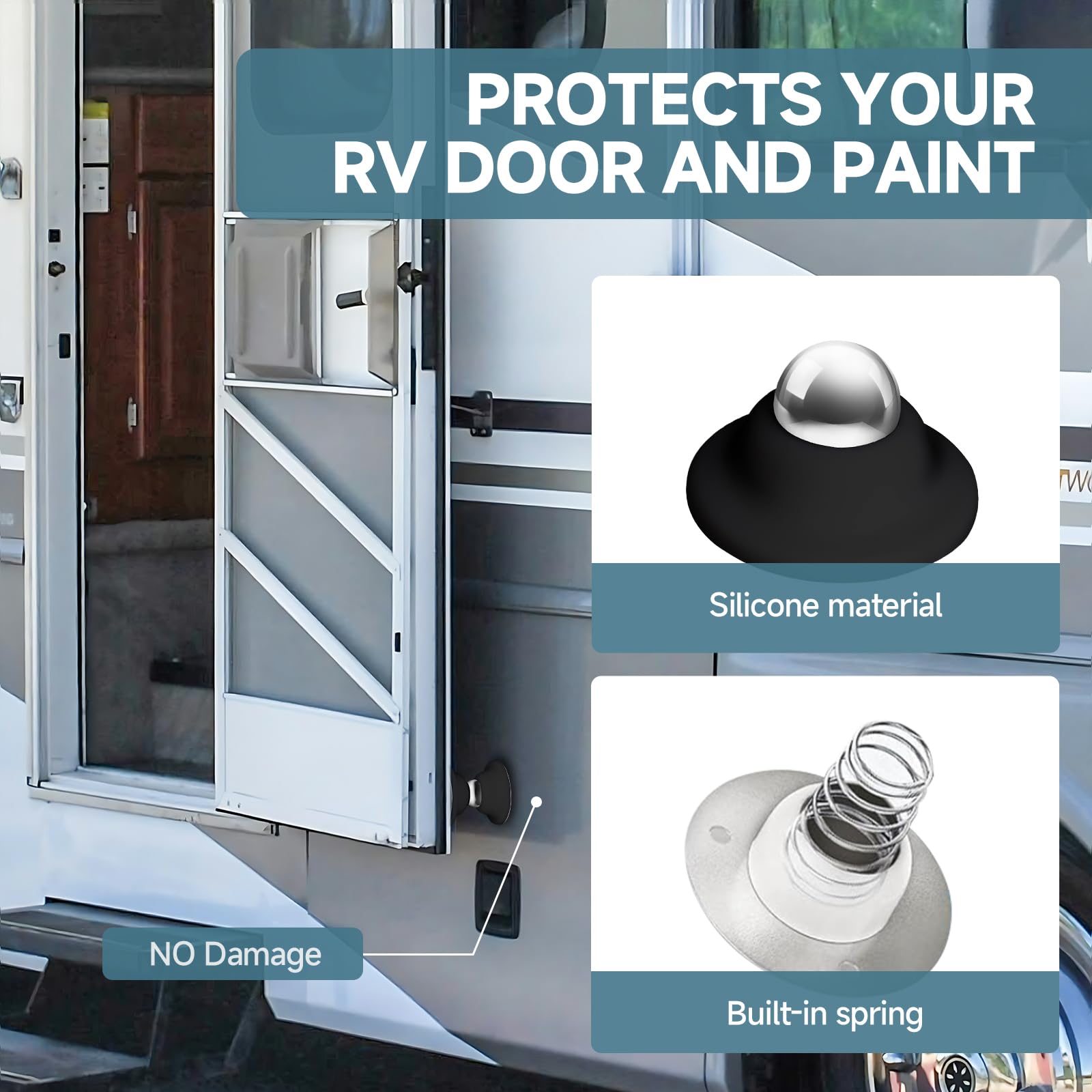 Snapklik.com : EJYTRVT Magnetic RV Baggage Door Catch RV Door Holder ...