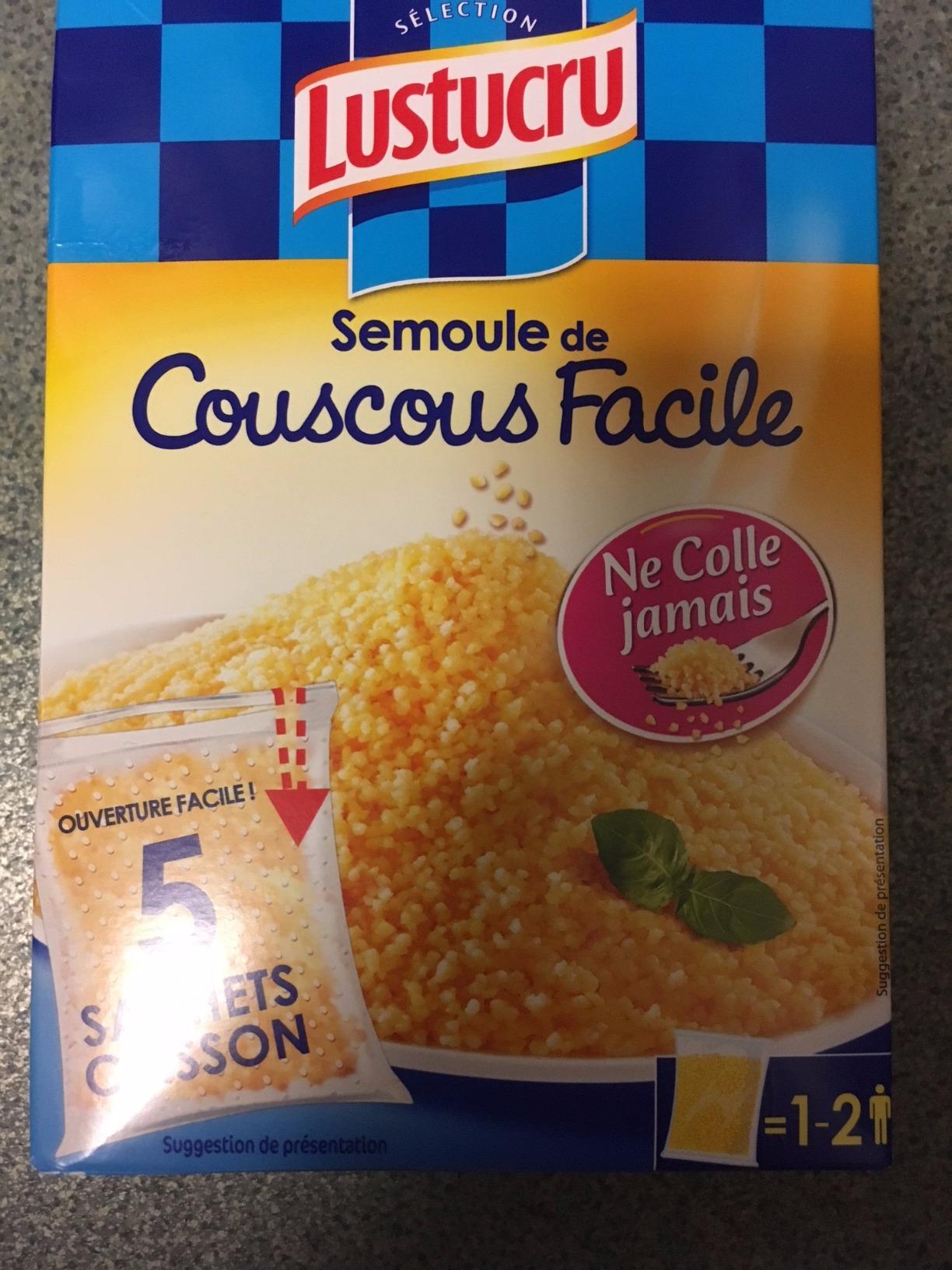 Lustucru Couscous Facile Sachet Cuisson 500 g - Lot de 6 : Amazon.fr ...