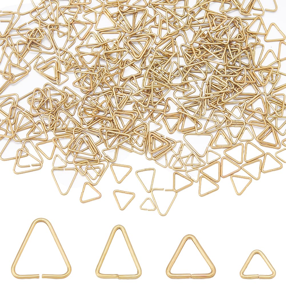 Amazon.com: SUNNYCLUE 1 Box 400Pcs Triangle Jump Ring Open Jump Rings ...