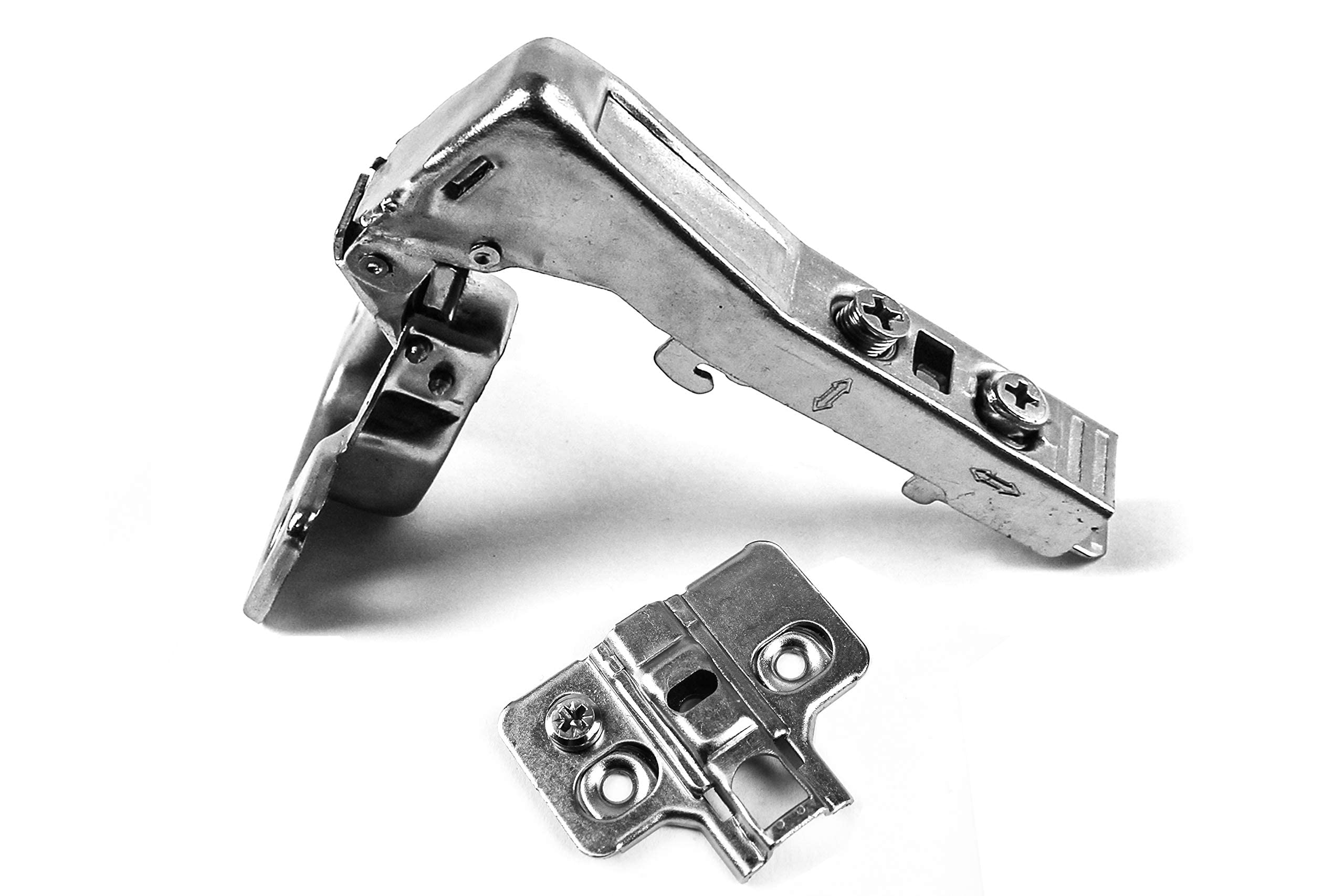 Berta 4-Pack Frameless Soft-Close Cabinet Hinges, 3D Adjustable Clip-On ...