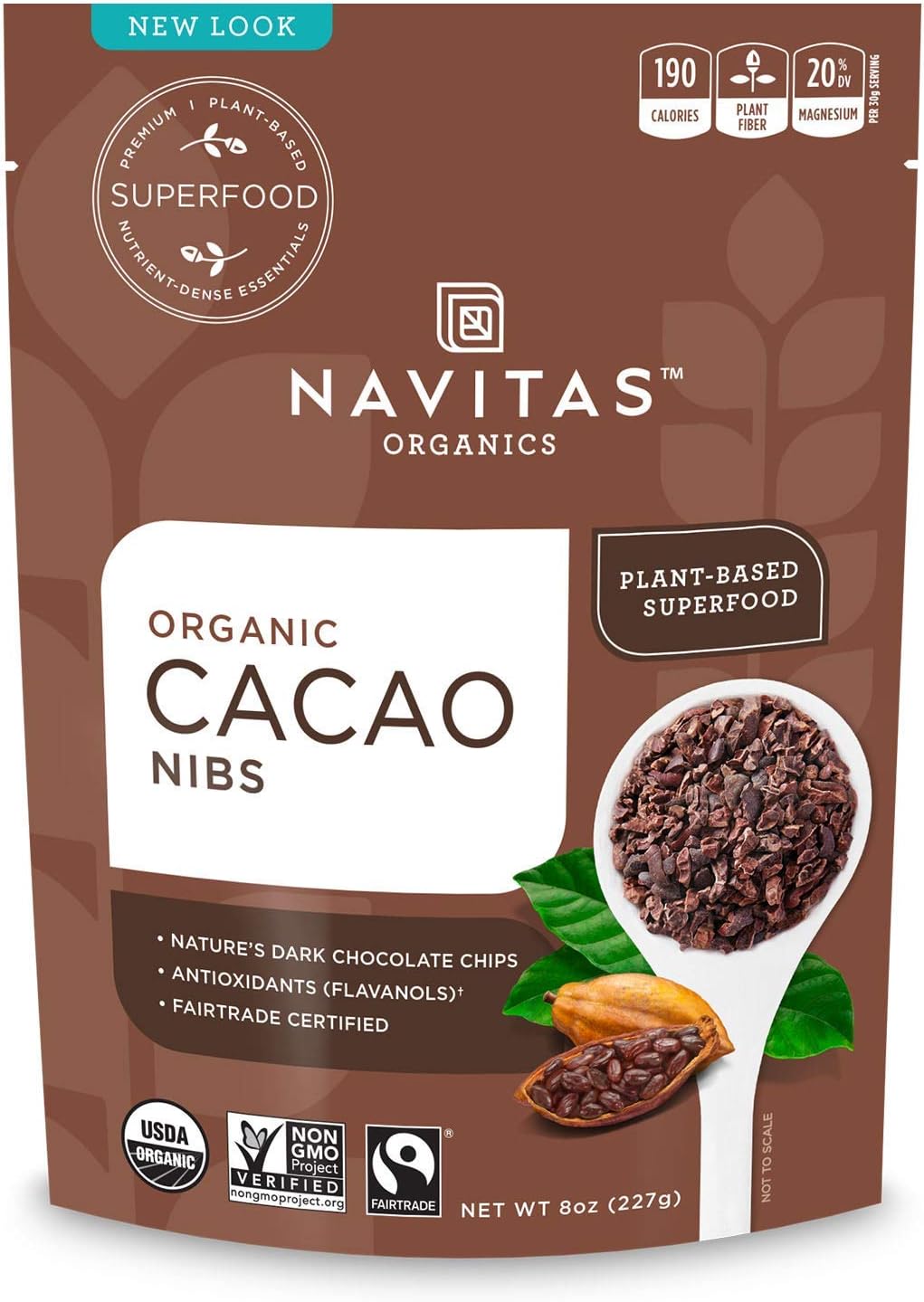 Amazon.com: NAVITAS CACAO NIBS, 8 OZ (4-Pack) : Health & Household