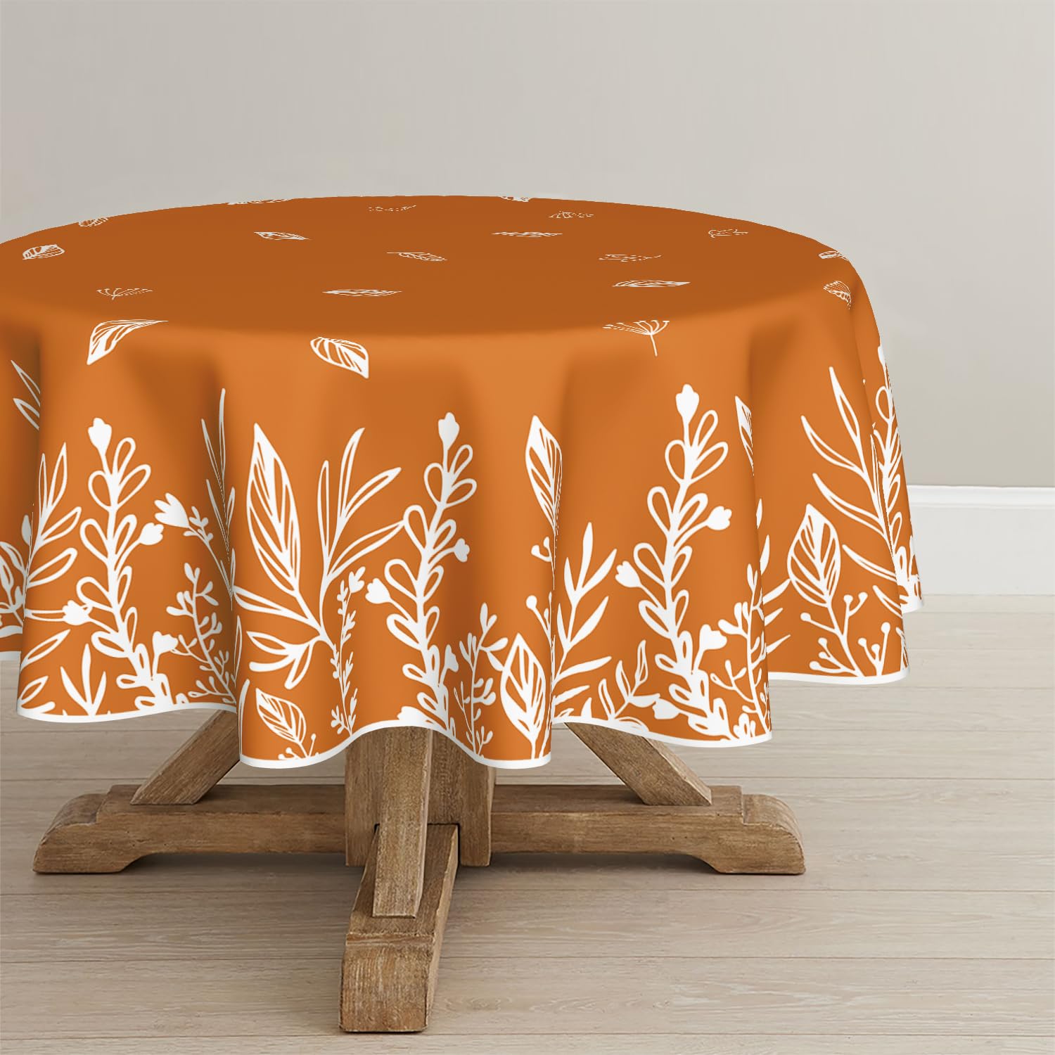Amazon.com: Horaldaily Fall Tablecloth 70x70 Inch Round, Thanksgiving ...