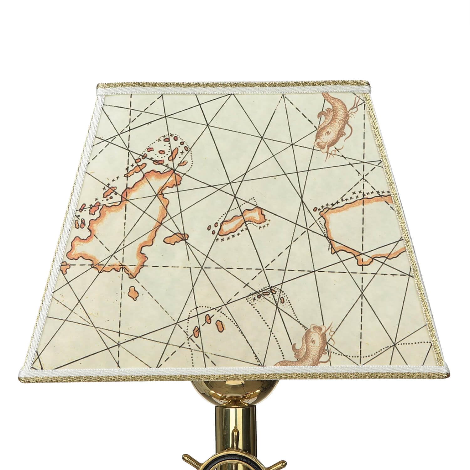 Nautical Chart Lamp Shade St Ives Designer Lampshade Waterfront