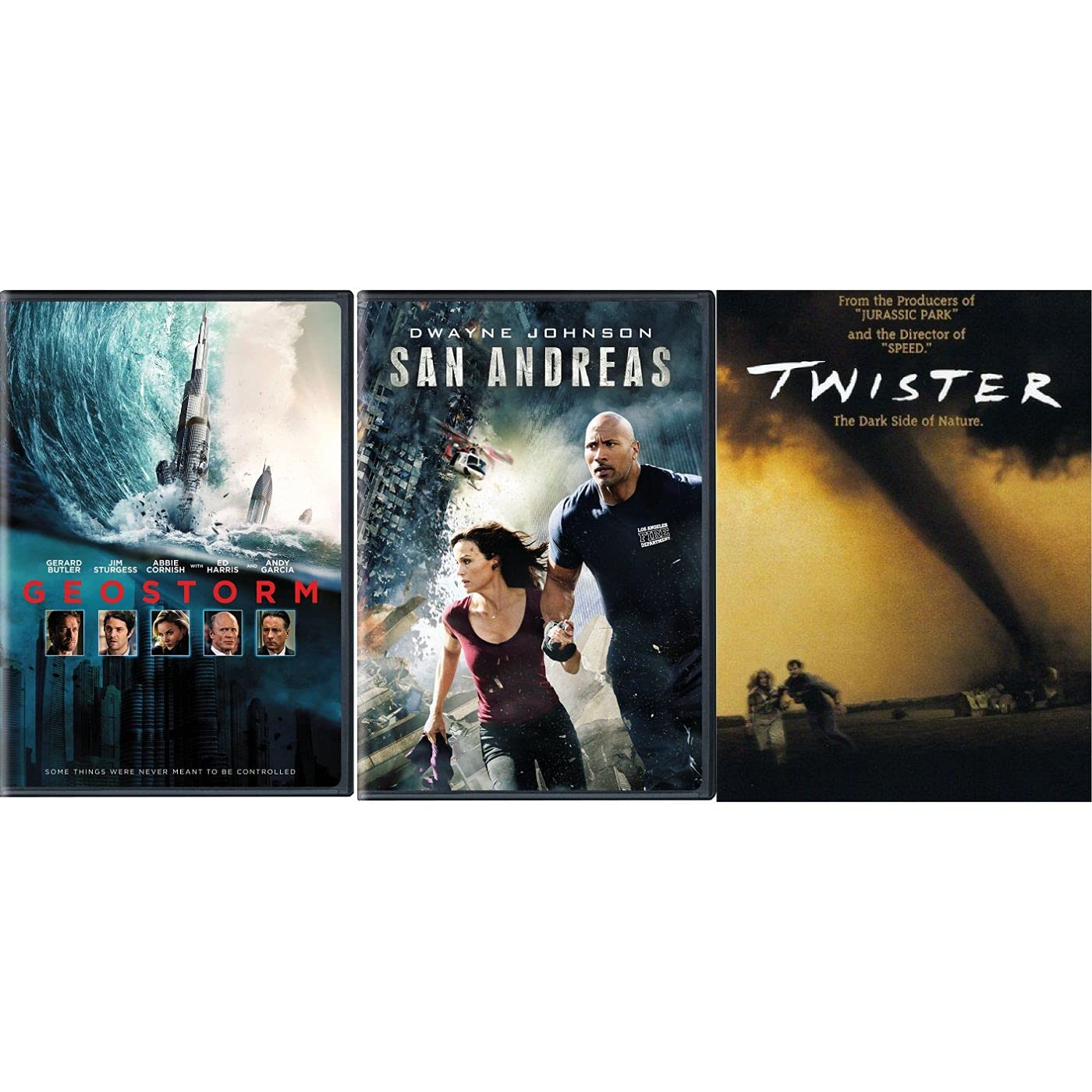 Geostorm San Andreas Twister Dvd Movie Dwayne The Rock Johnson ...