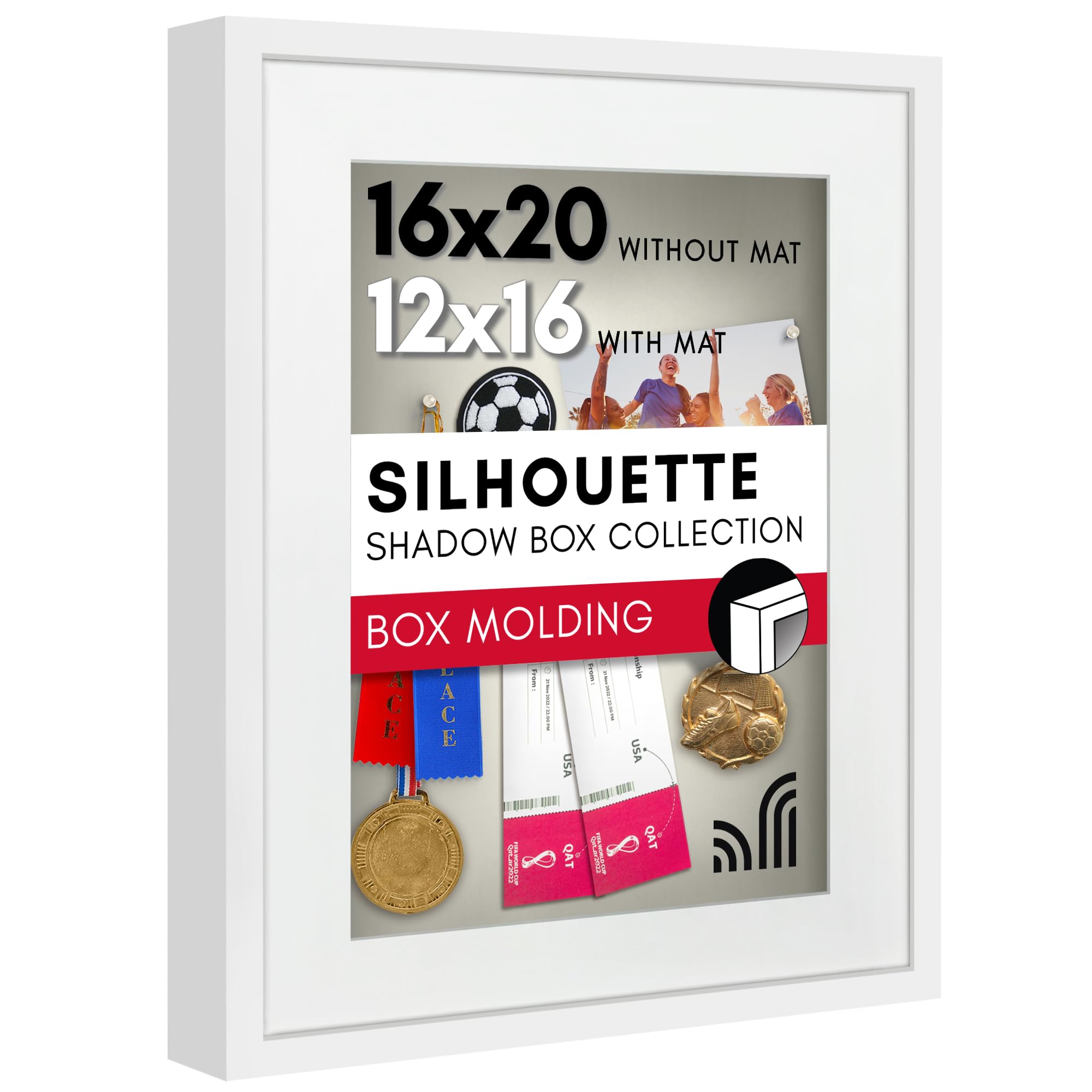 Amazon.com - Americanflat 16x20 Shadow Box Frame with Polished ...