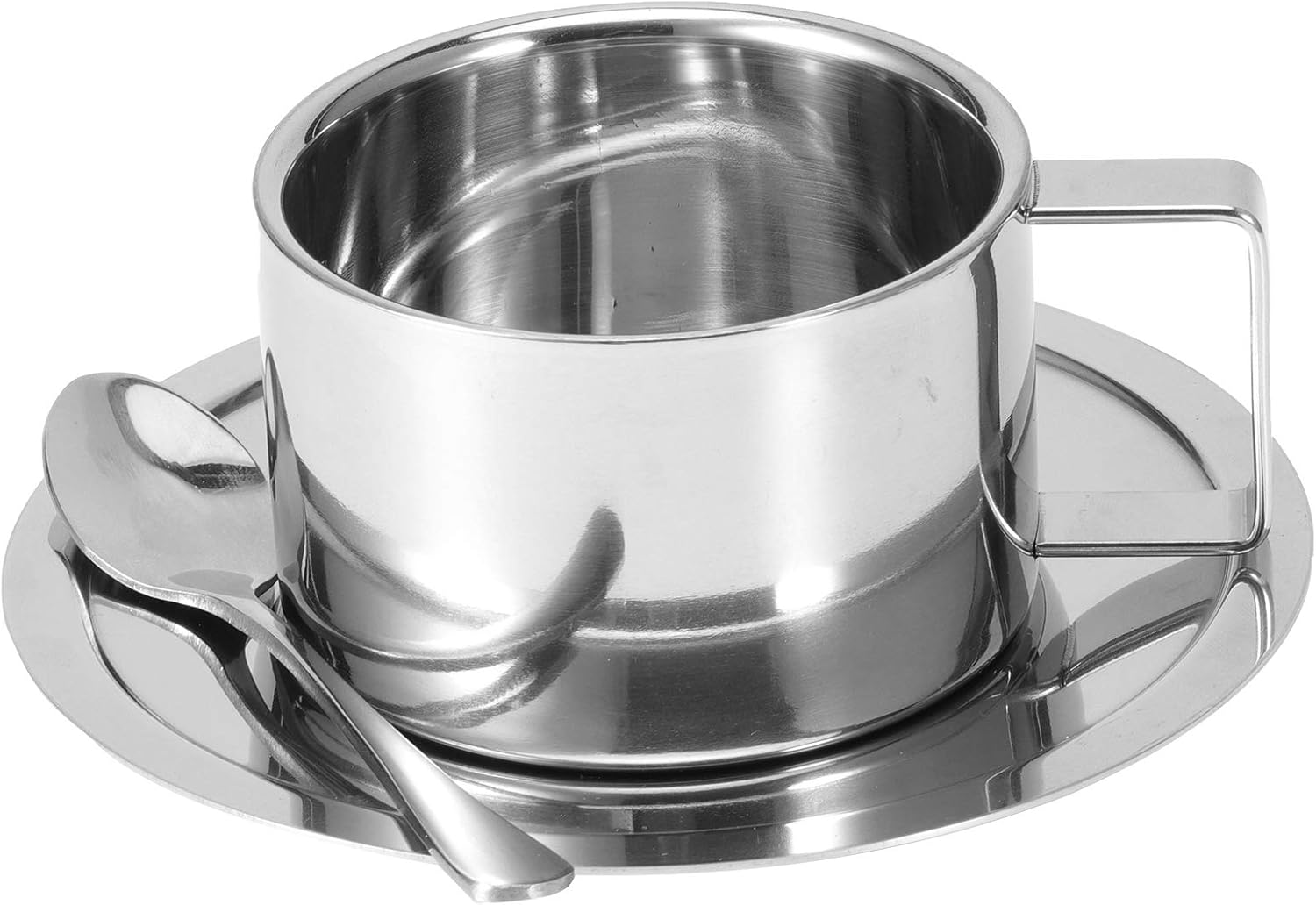 Stainless Steel Coffee Cup Set, 200ml/7oz Insulated Espresso Cup Set ...