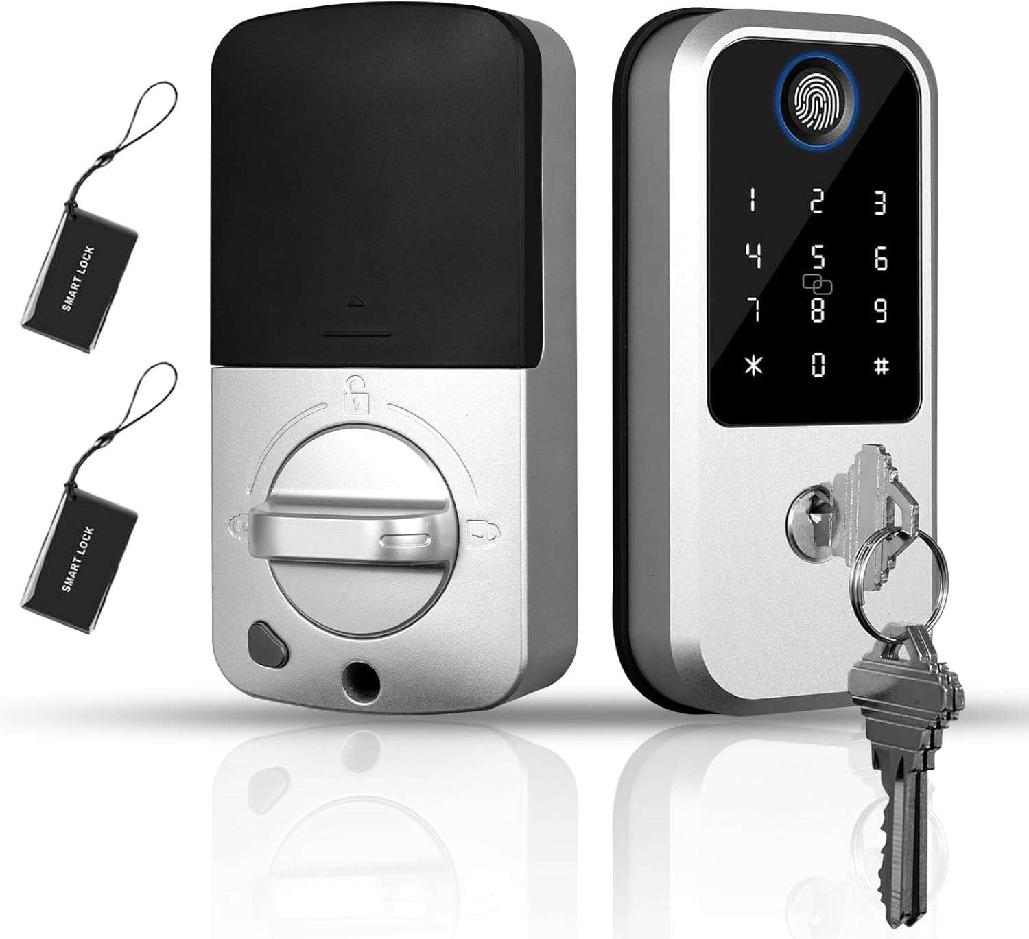Smart Door Lock with Keypad, Fingerprint Door Lock, Biometric Keyless ...