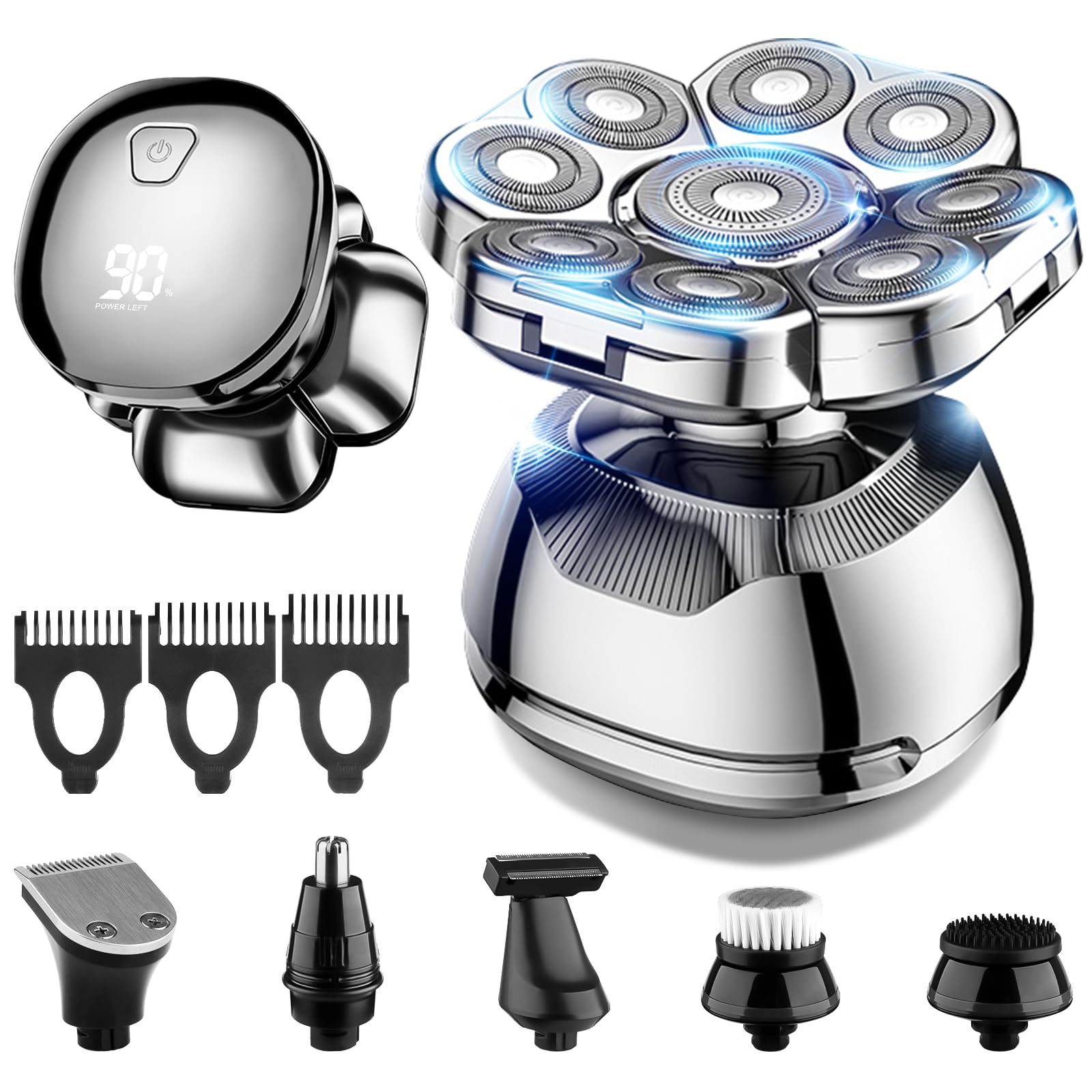 Amazon.com: Upgraded 9D Electric Head Shaver for Bald Men, Wet/Dry ...