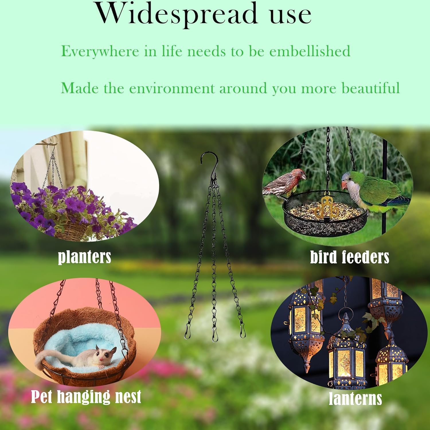 Snapklik.com : PCTC 3 Pack 23 Inch Hanging Basket Chain,Hanging Plant ...