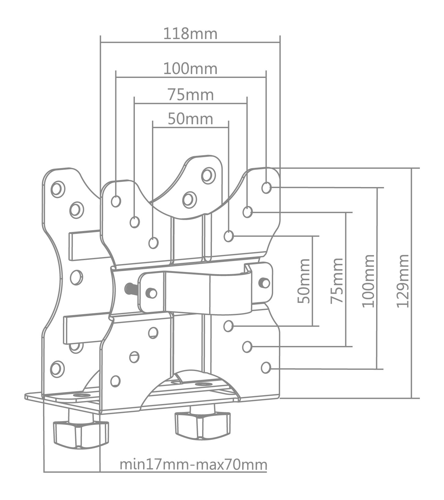ICY BOX IB-MSA102-VM Mount for Mini PC (Intel NUC, Mac mini etc.) up to ...