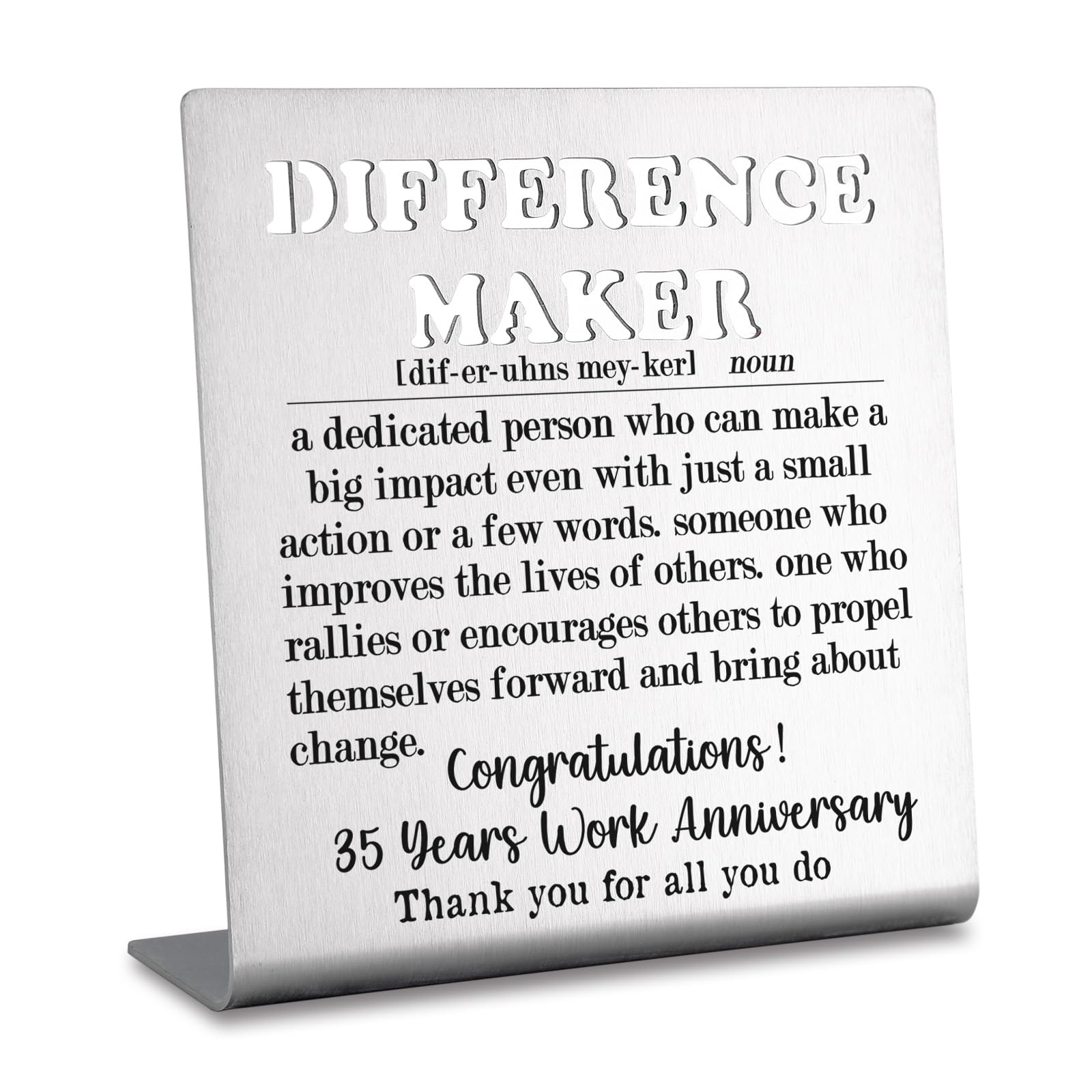 Amazon.com: 35th Work Anniversary Decor Gifts for Women, Men, Thank You ...