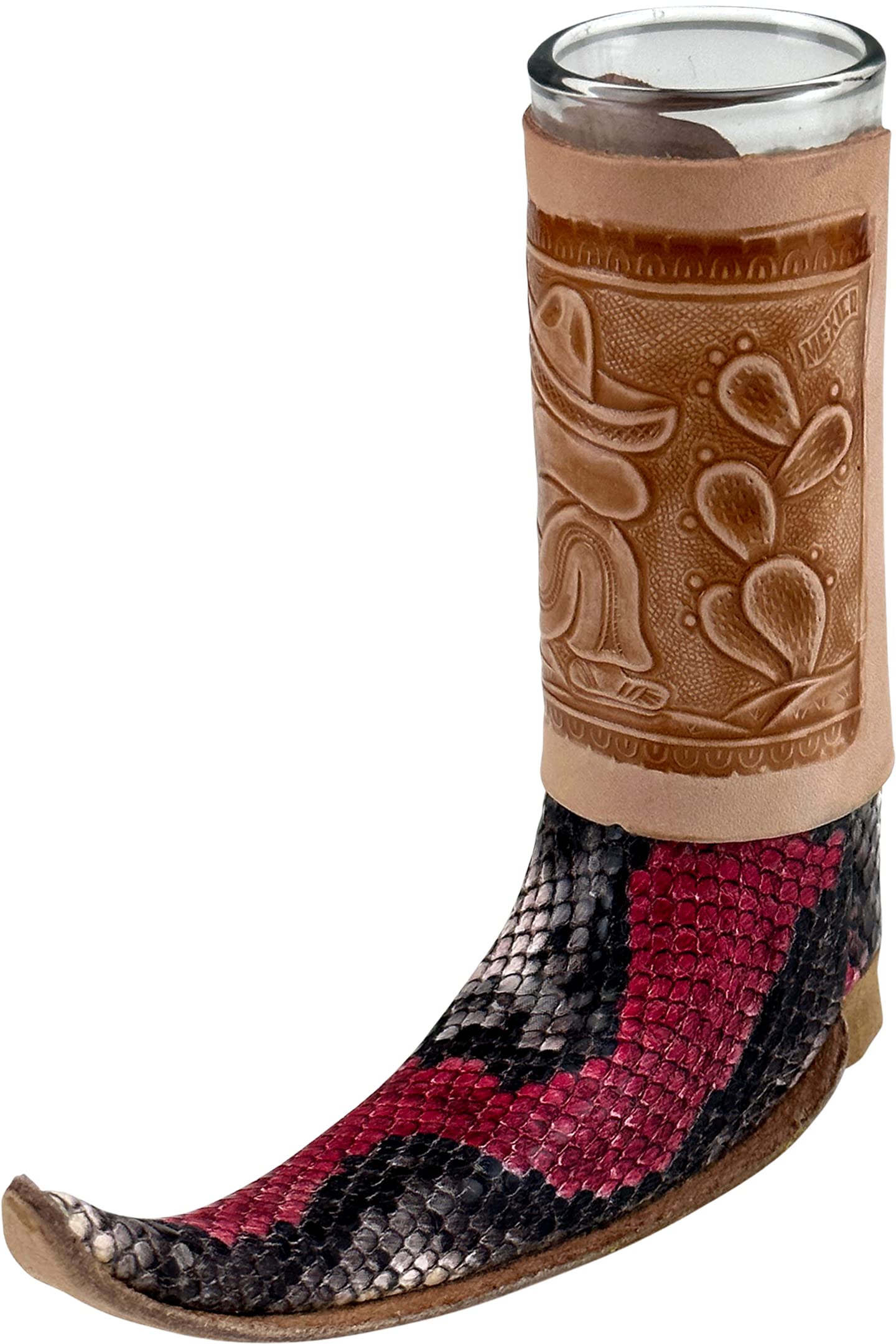 Botas Tribaleras Memes 3 Pack Mexican Leather Mini Boot Tequila Shot