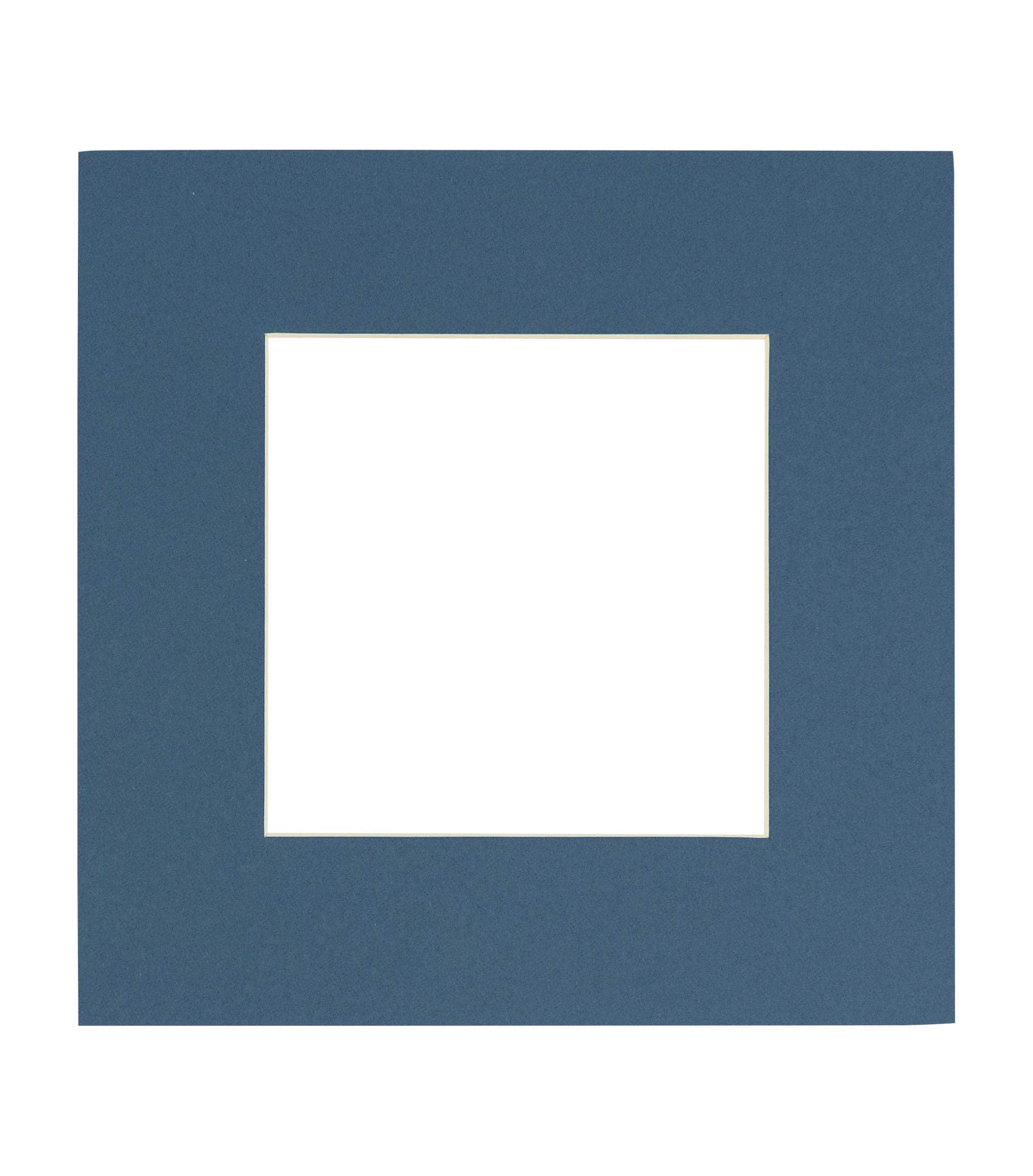 Amazon.com: 12x12 Mat for 8x8 Photo - Precut Steel Blue Picture ...