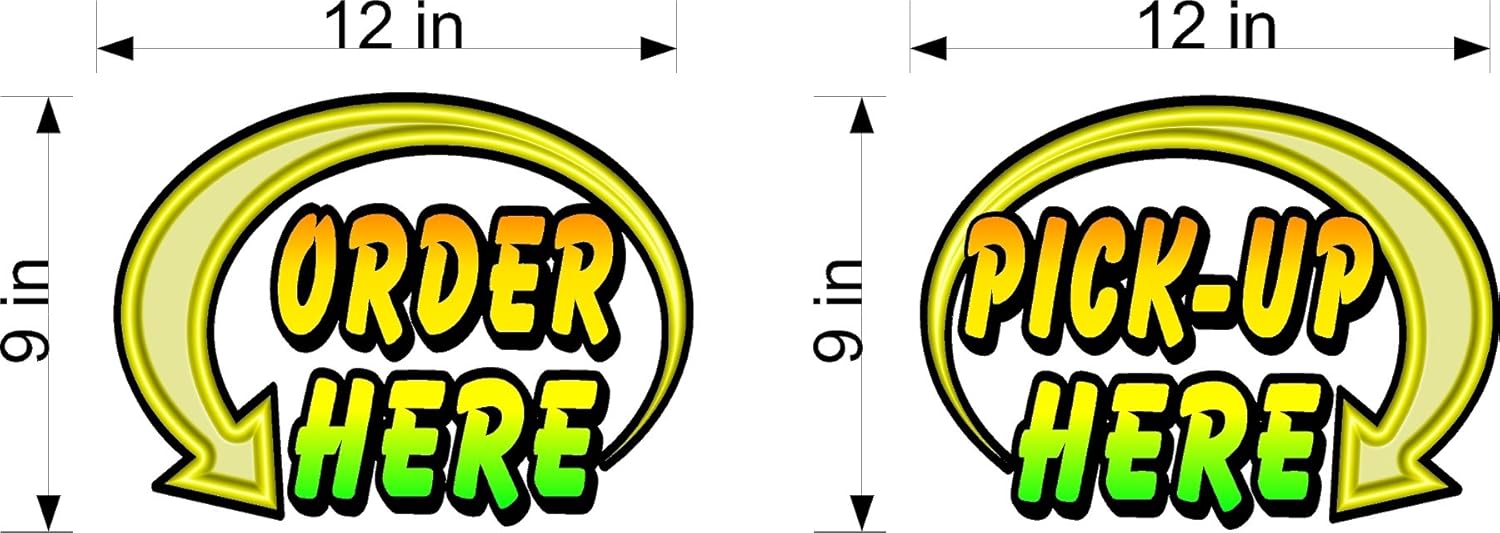 Amazon Order HERE And Pick UP Order HERE Pair Of Vinyl Decals You amazon-order-here-and-pick-up-order-here-pair-of-vinyl-decals-you